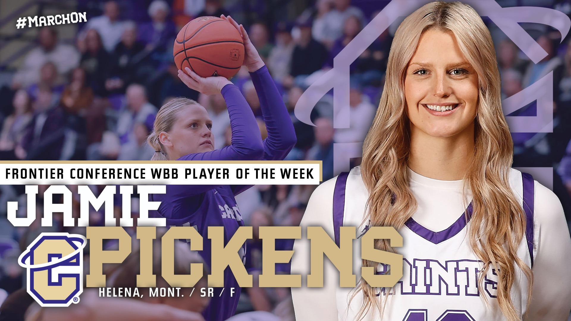 Jamie Pickens Named Frontier Conference Player of the Week - Carroll College Athletics