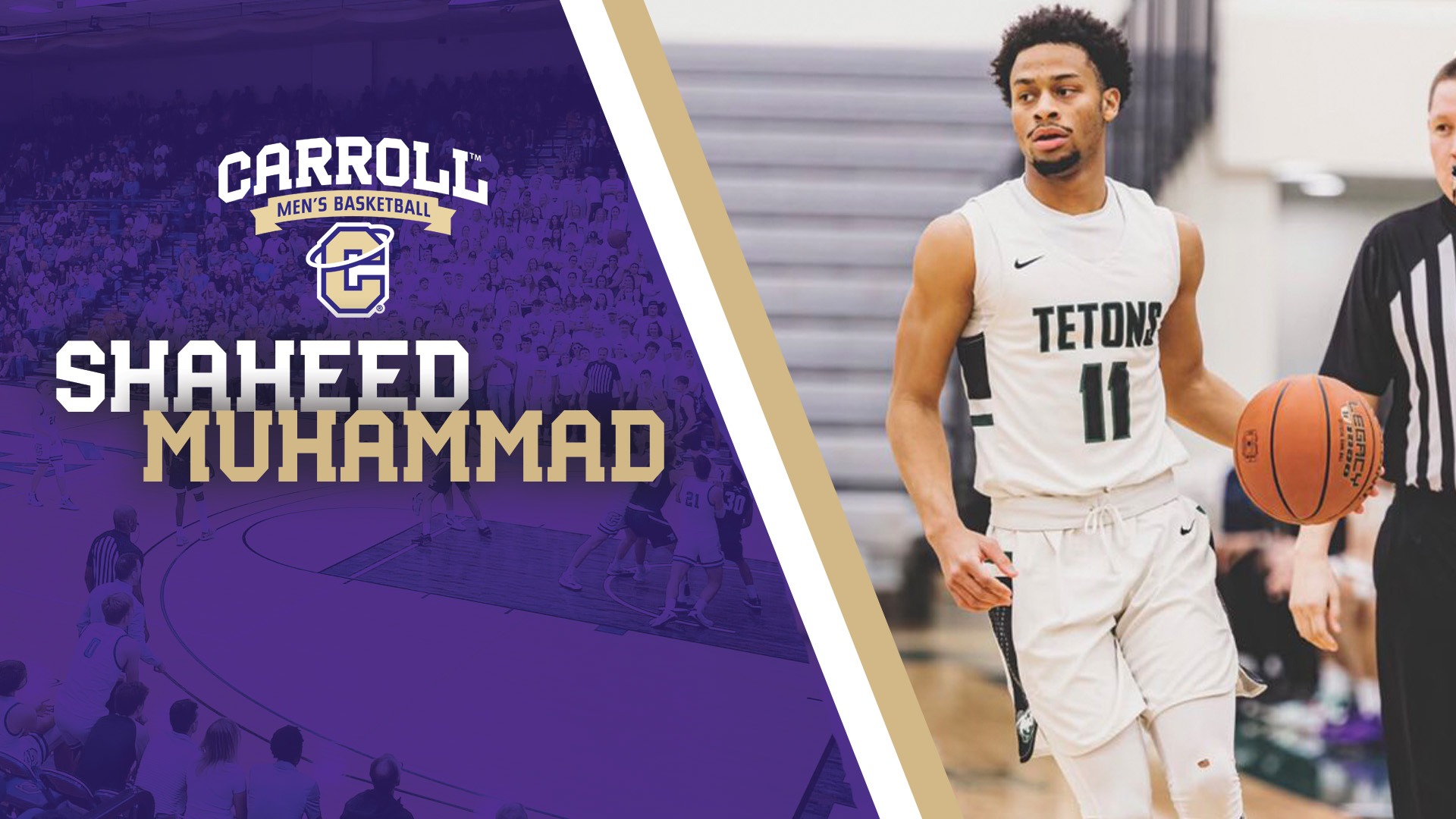 Carroll Men's Basketball Signs Shaheed Muhammad - Carroll College Athletics