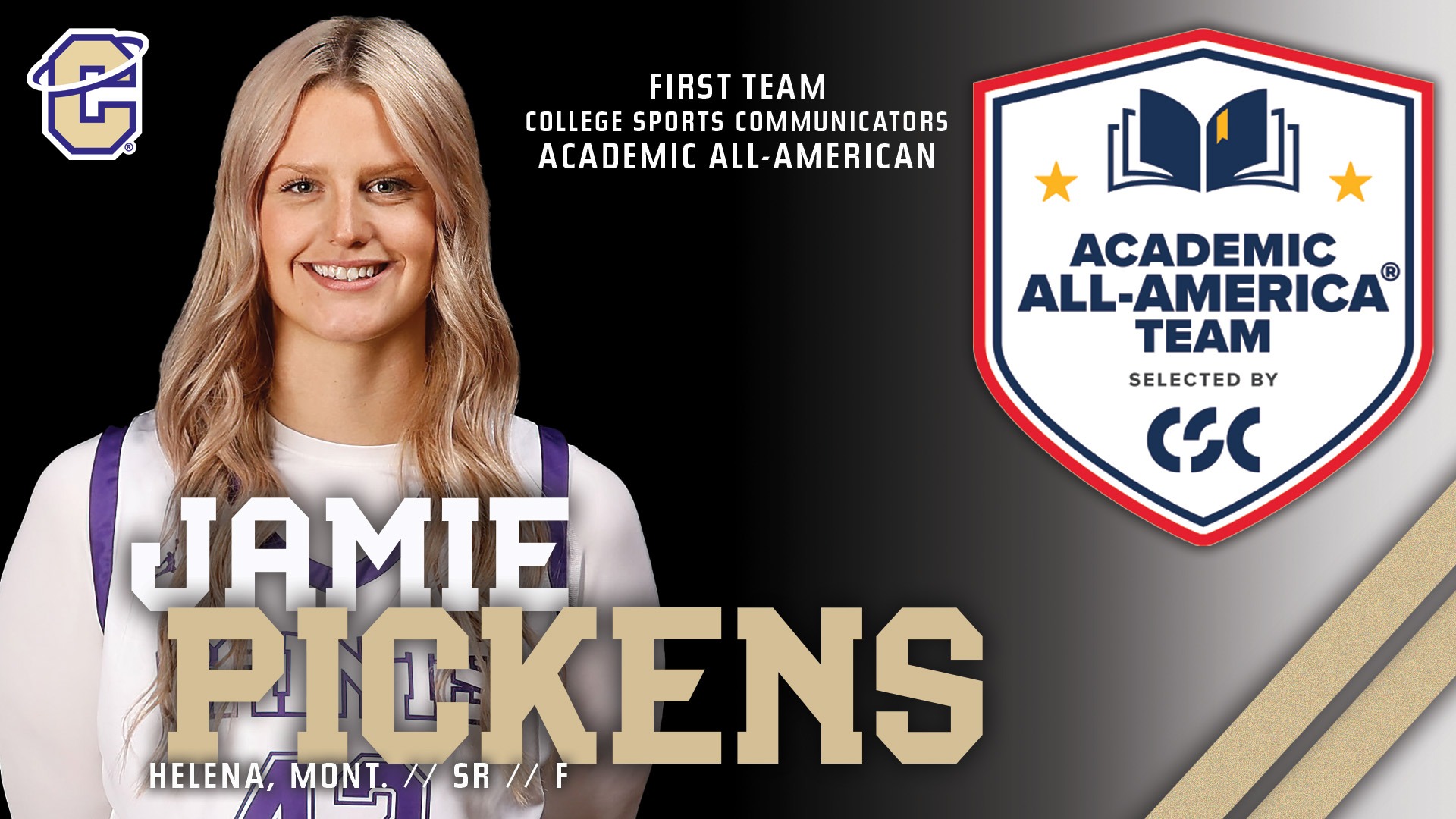 Jamie Pickens Named First Team CSC Academic All-American - Carroll ...