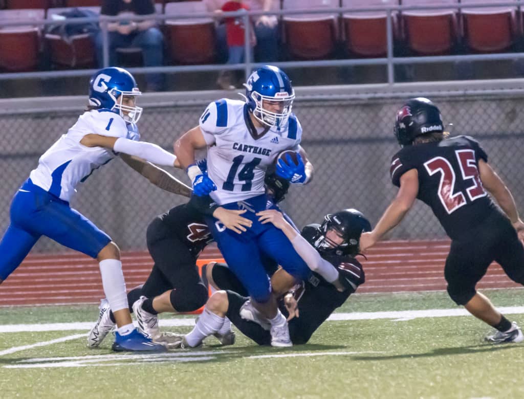 Football: Gall's Big First Half Leads Carthage Past Branson - Carthage ...