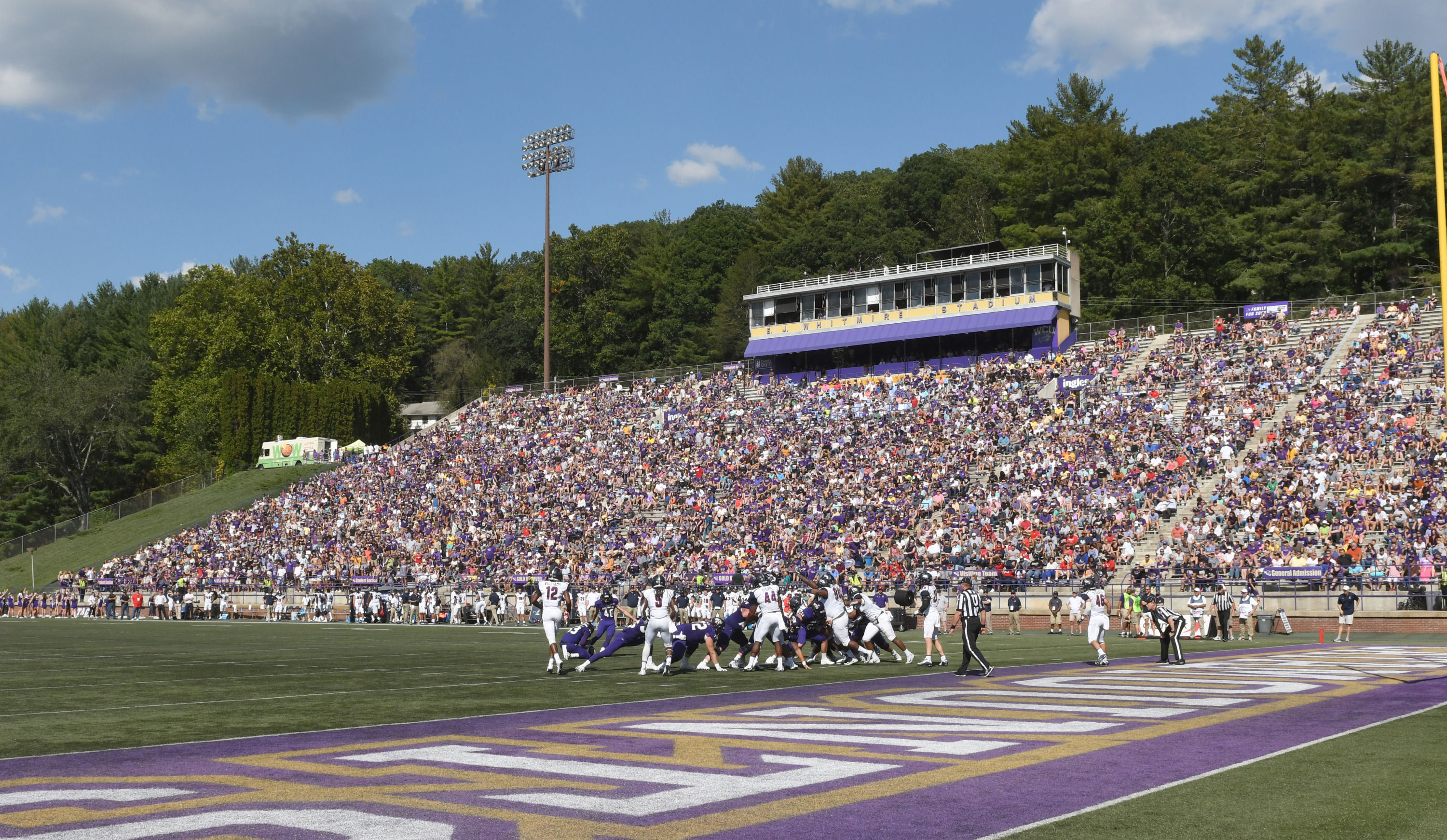 Fireworks, #PurpleOut Highlight 2019 Football Opener - Western Carolina ...