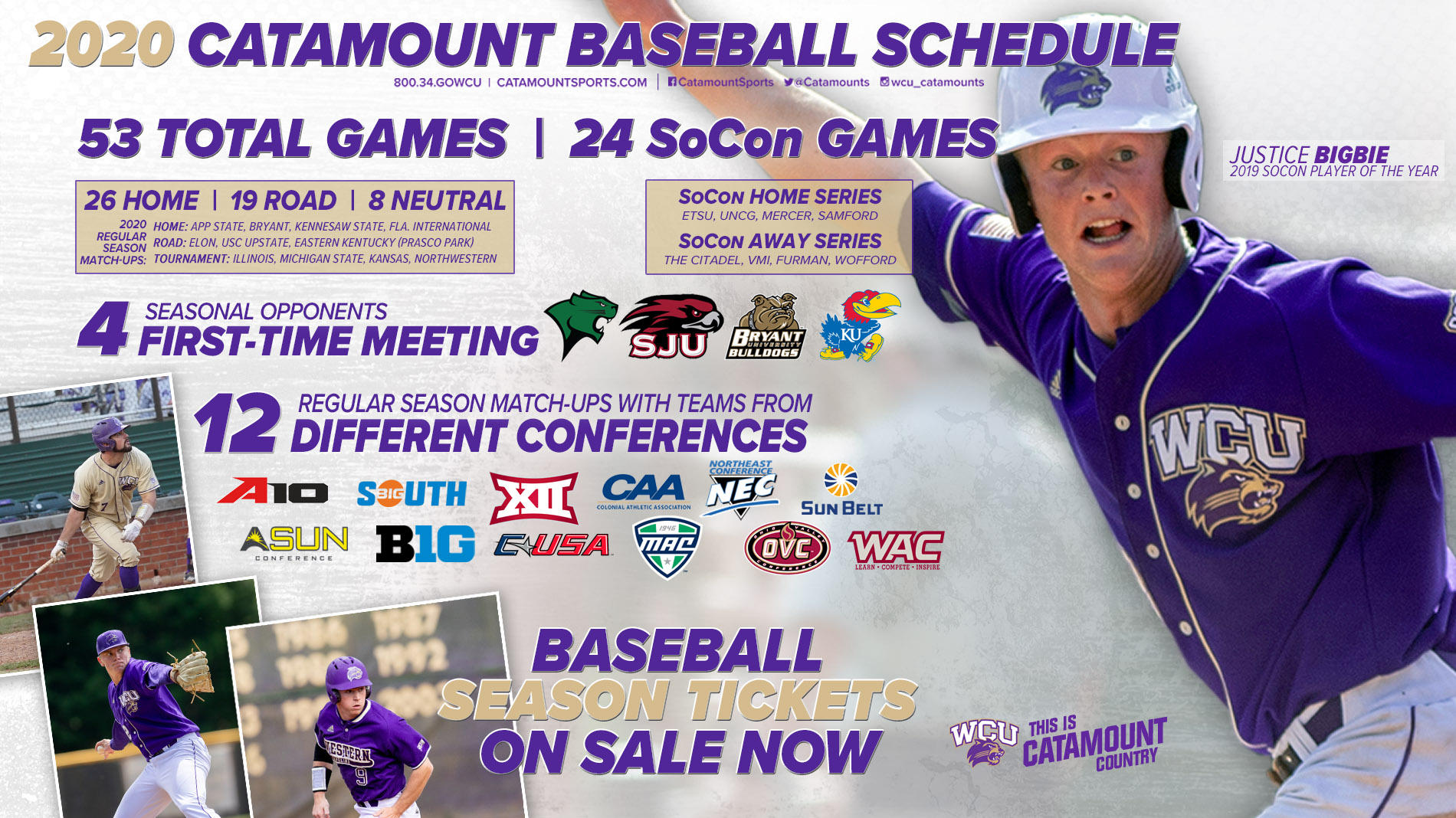 Western Carolina, Bobby Moranda Release 2020 Schedule - Western ...