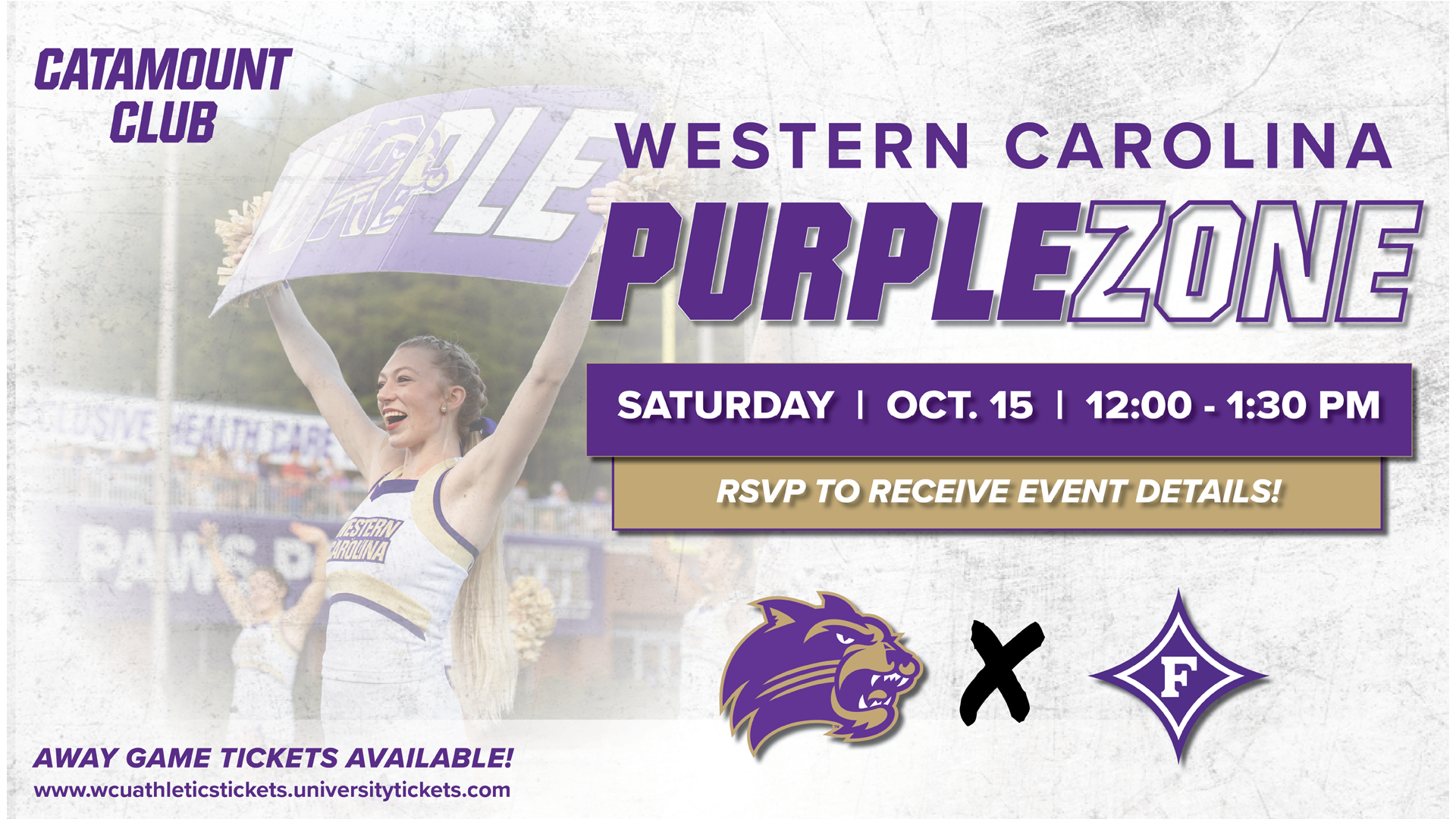 Catamount Club Announces Purple Zone Details for Furman Game - Western ...