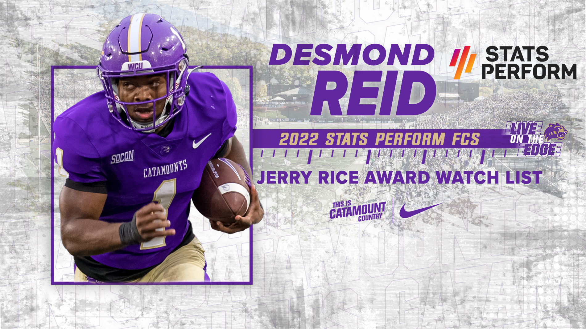 Desmond Reid Named to 2022 Jerry Rice Award Watch List - Western ...