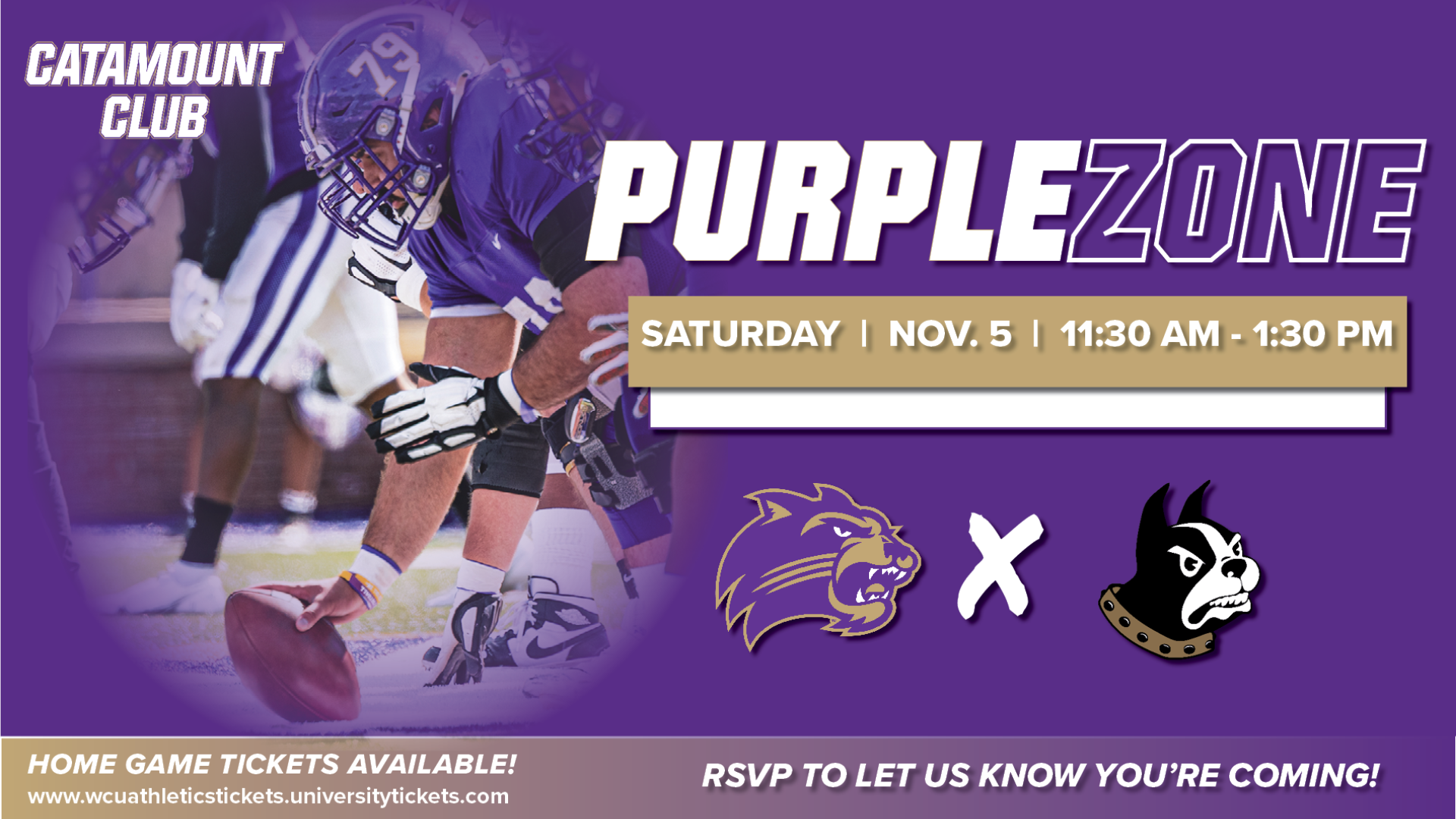 Catamount Club Announces Purple Zone Details for Wofford Game - Western ...
