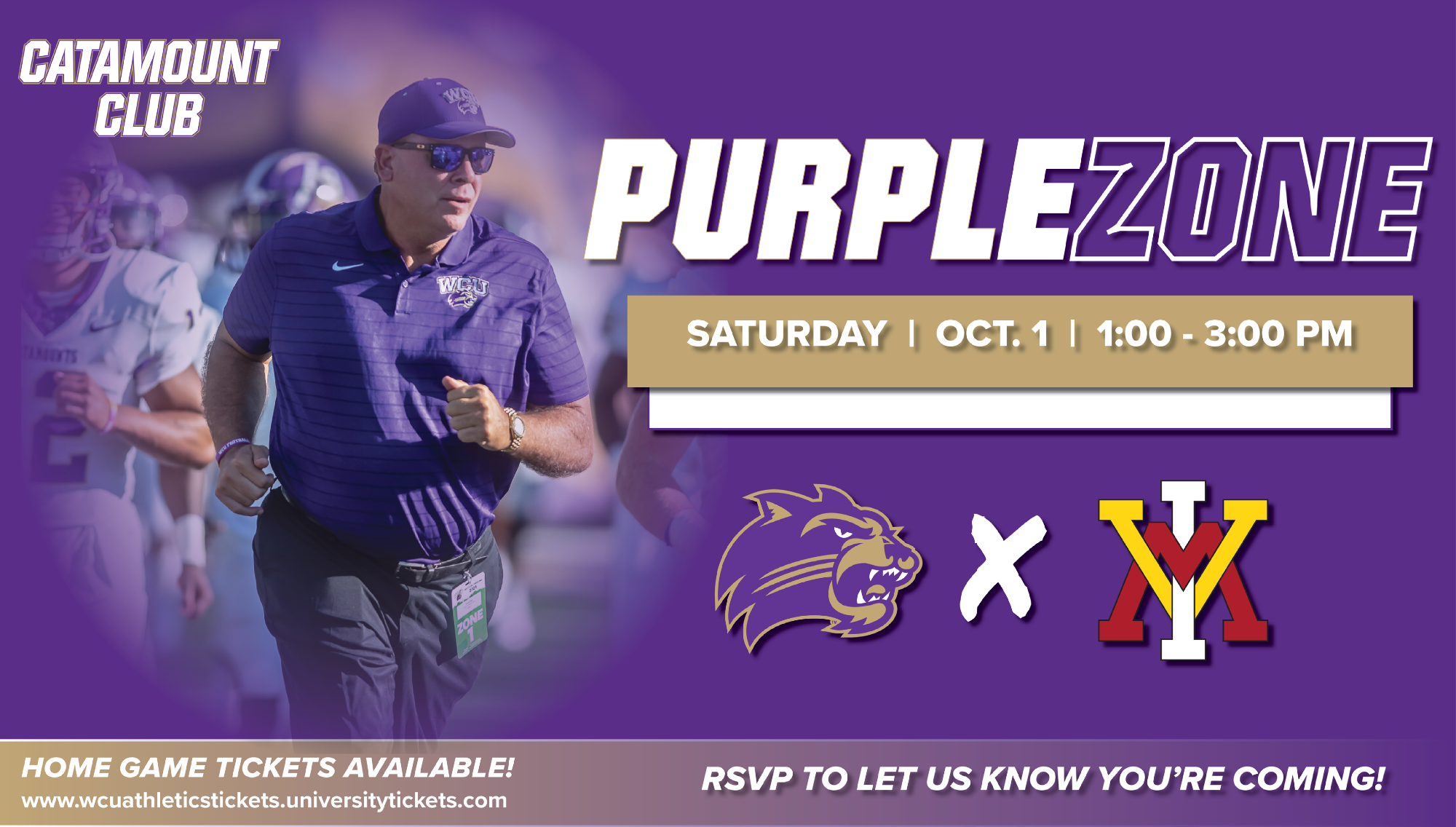Catamount Club Announces Purple Zone Details for VMI Game - Western ...