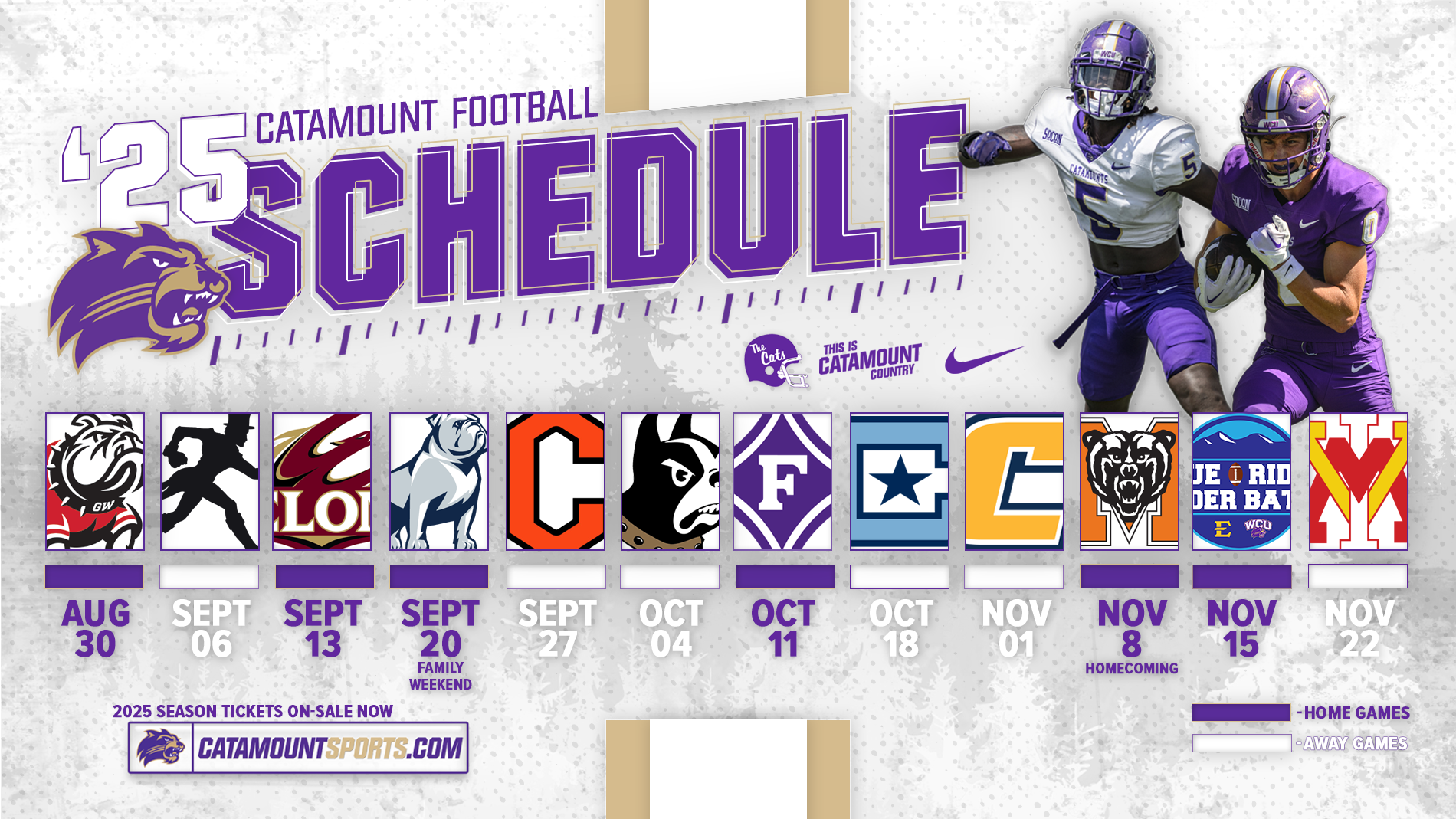 2025 Catamount Football Season Tickets on Sale Now - Western Carolina ...