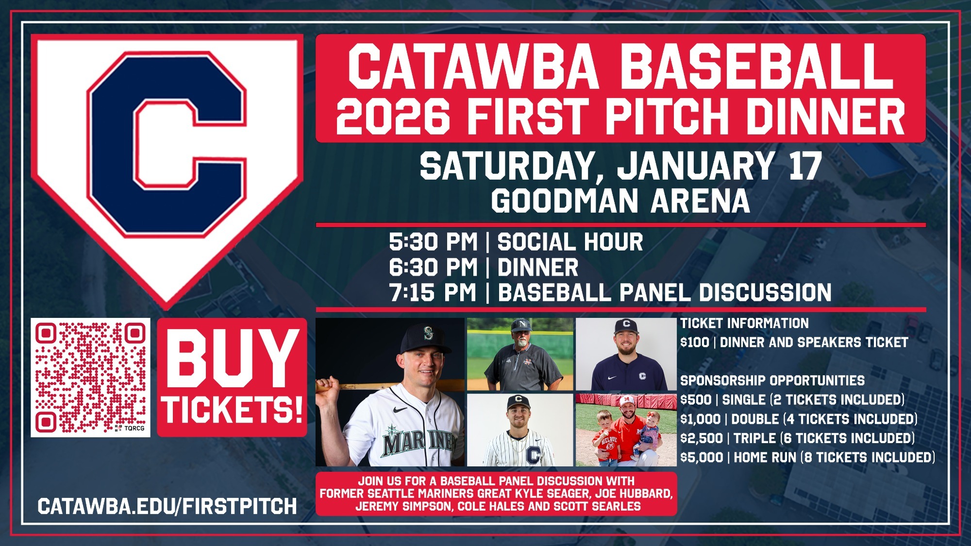 Purchase Your Tickets for the 2026 Catawba Baseball First Pitch Dinner ...