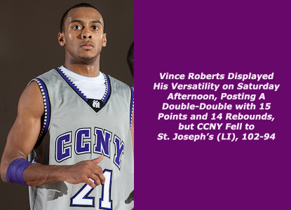 Vincent Roberts - 2010-2011 - Men's Basketball - The City College of ...