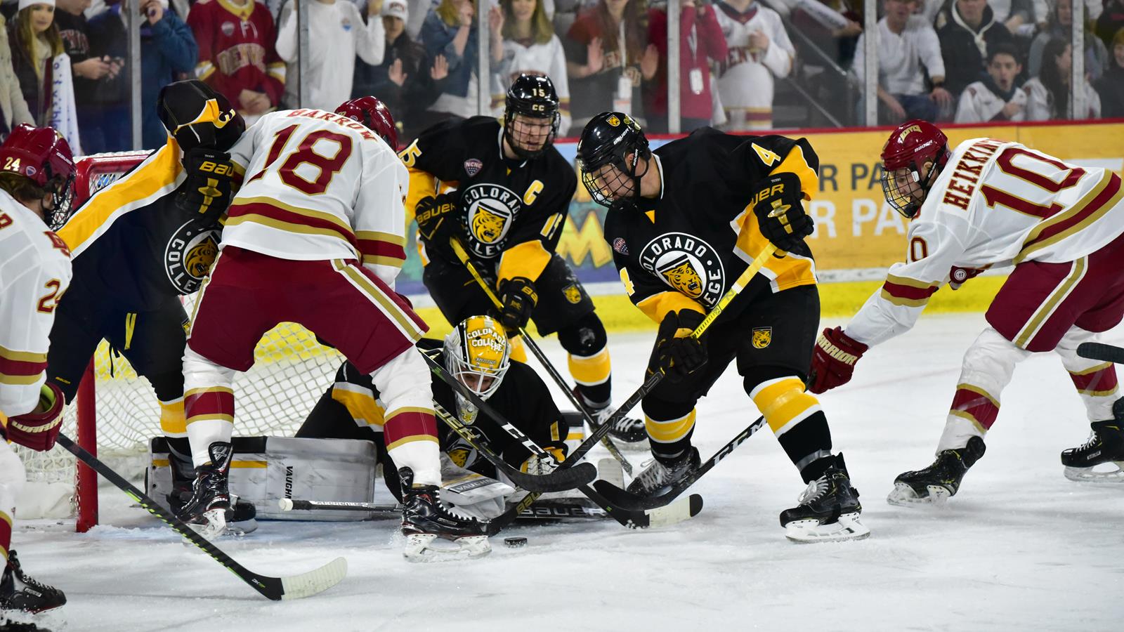 Tigers and No. 3 Denver Skate to 4-4 Draw - Colorado College Athletics