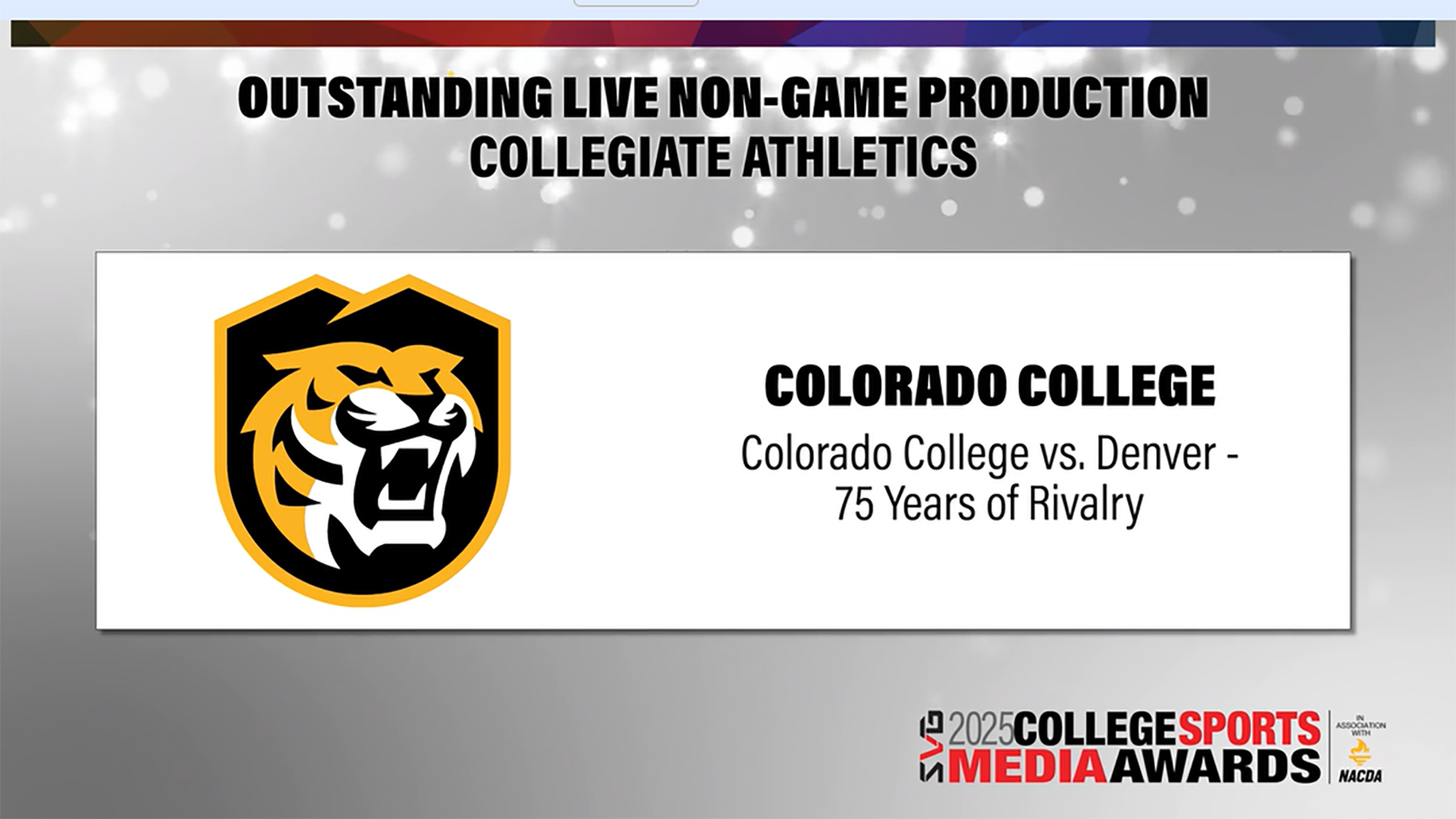 CC Releases 2025-26 Hockey Schedule - Colorado College Athletics
