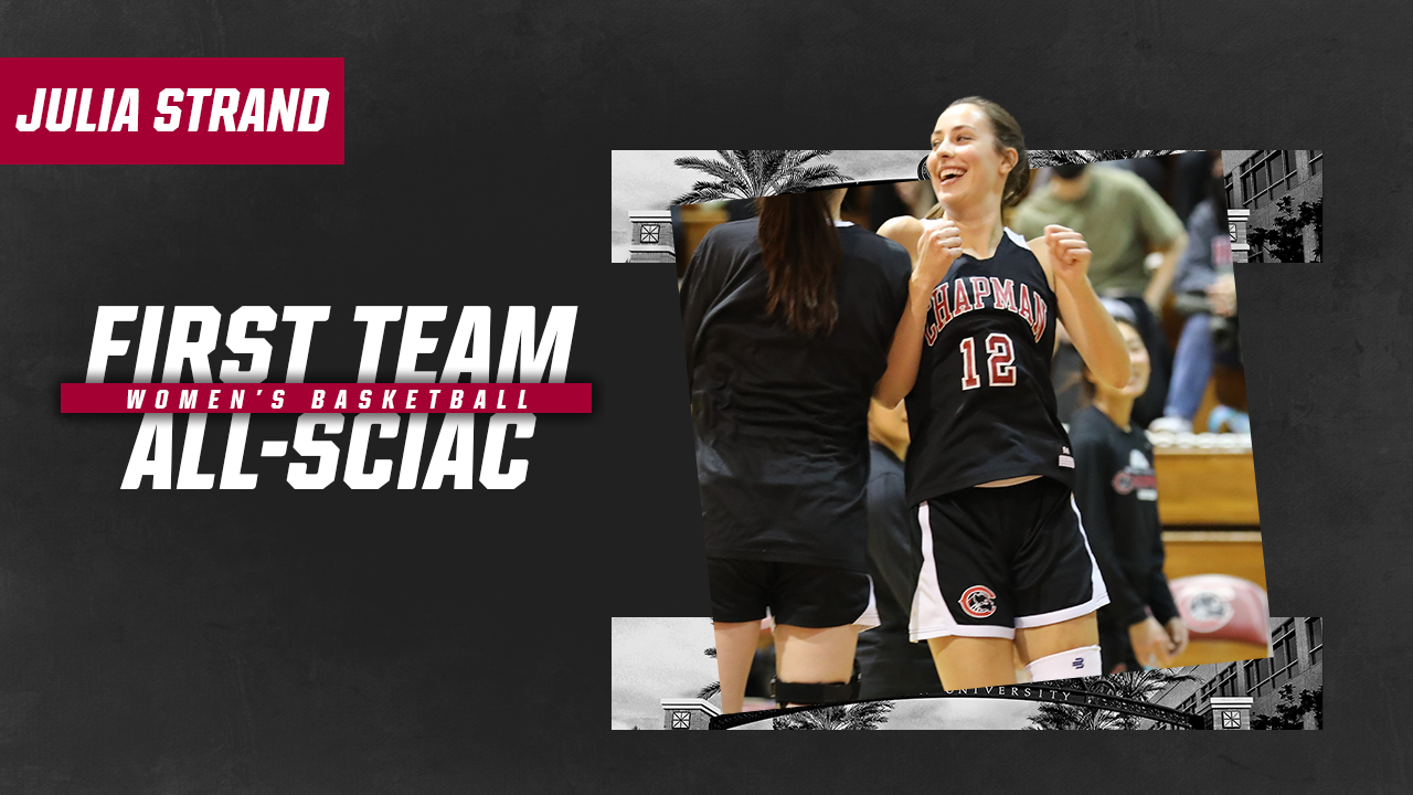 Strand repeats as All-SCIAC First Team selection - Chapman University
