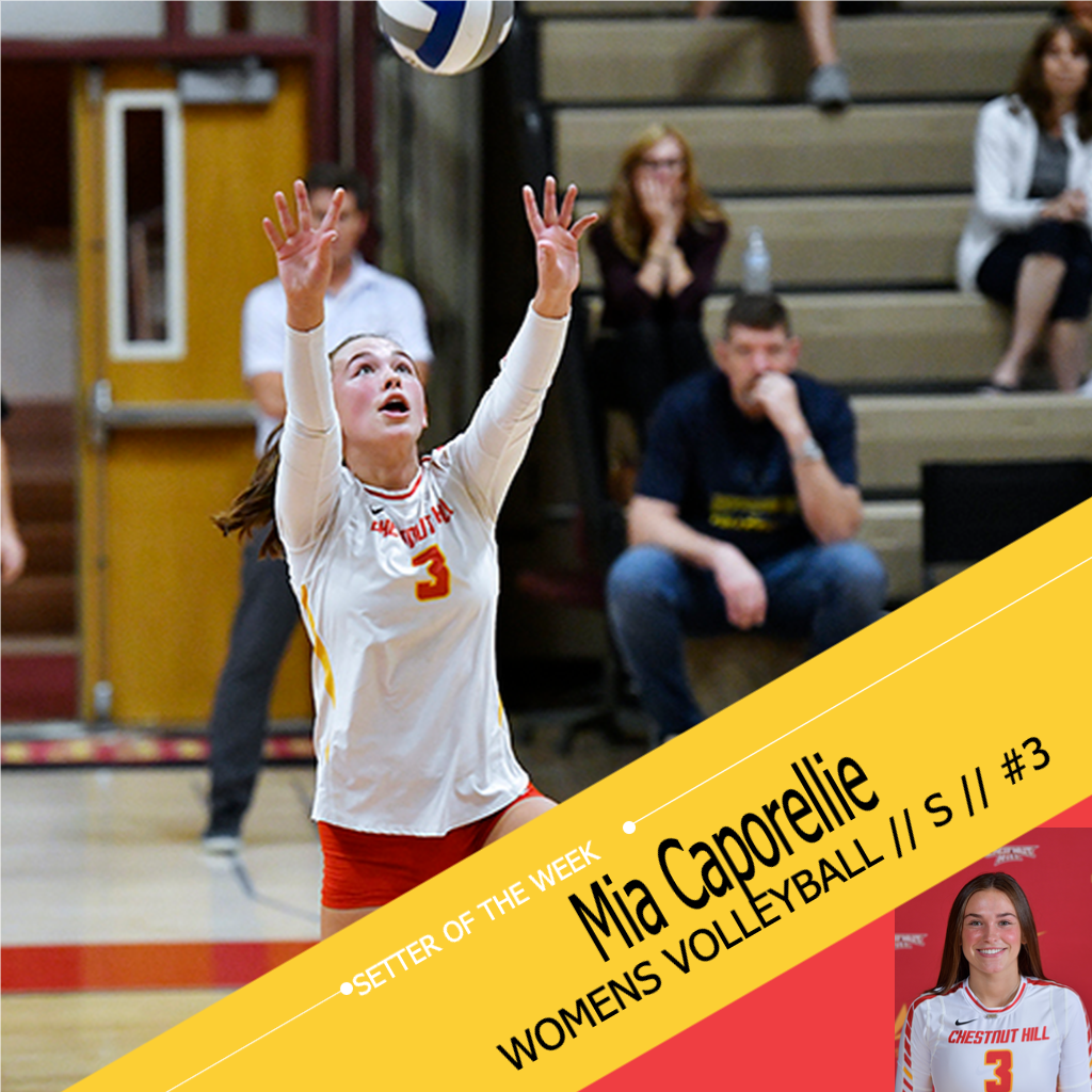 Caporellie Named CACC Women's Volleyball Setter of the Week - Chestnut ...