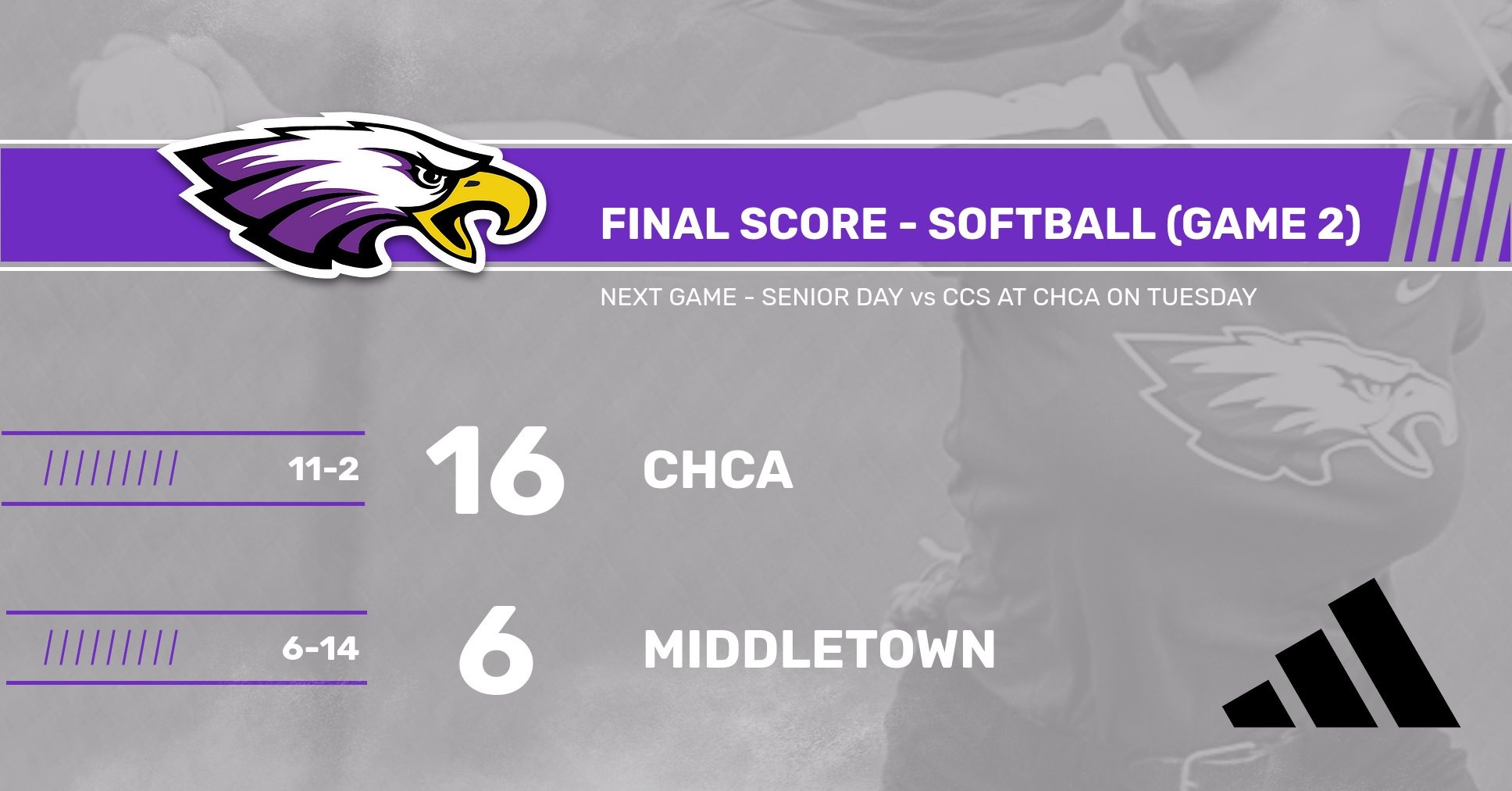 CHCA 16, Middletown 6 (Game 2) - Cincinnati Hills Christian Academy ...