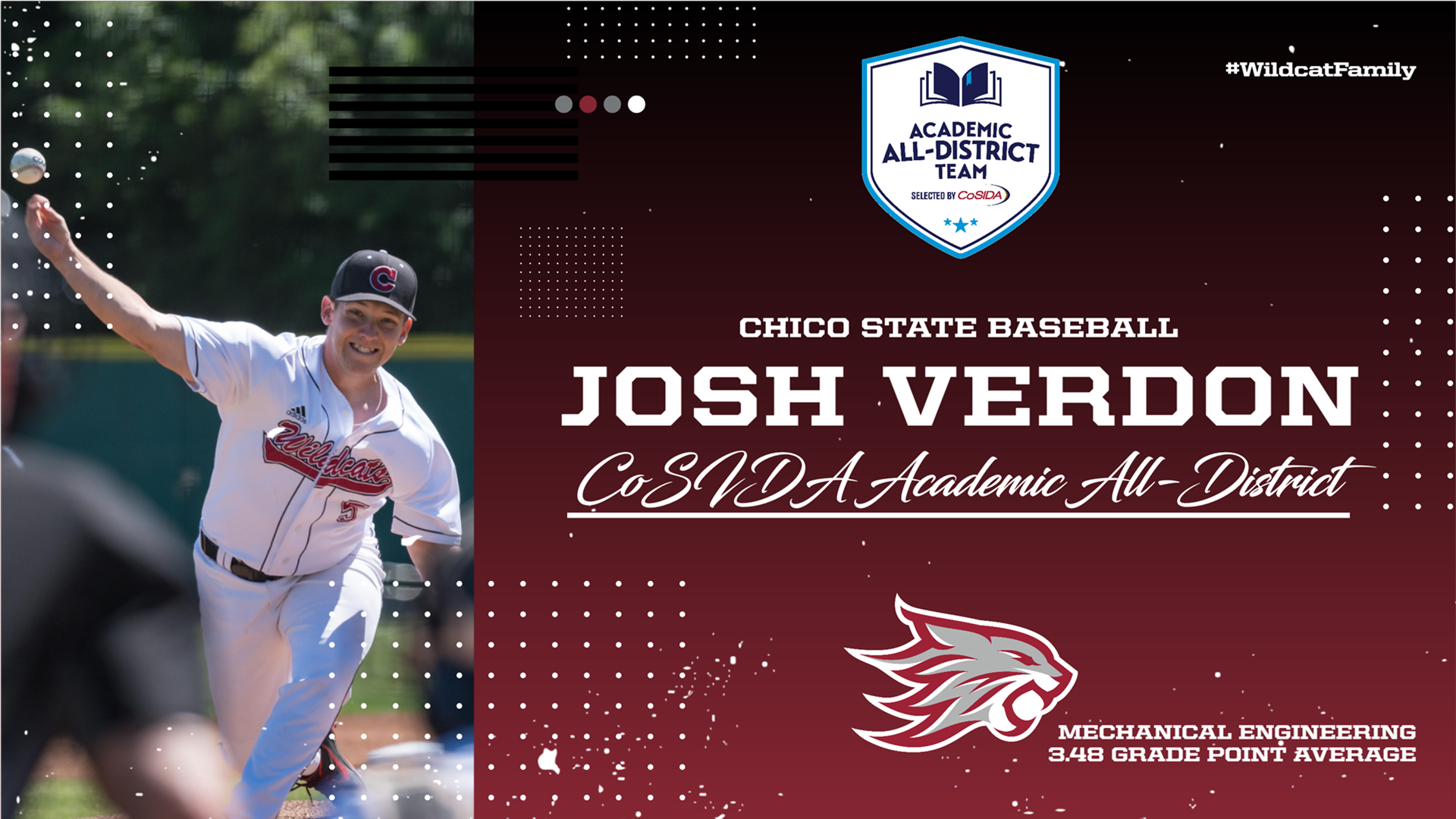 Josh Verdon - 2022 - Baseball - Chico State Athletics