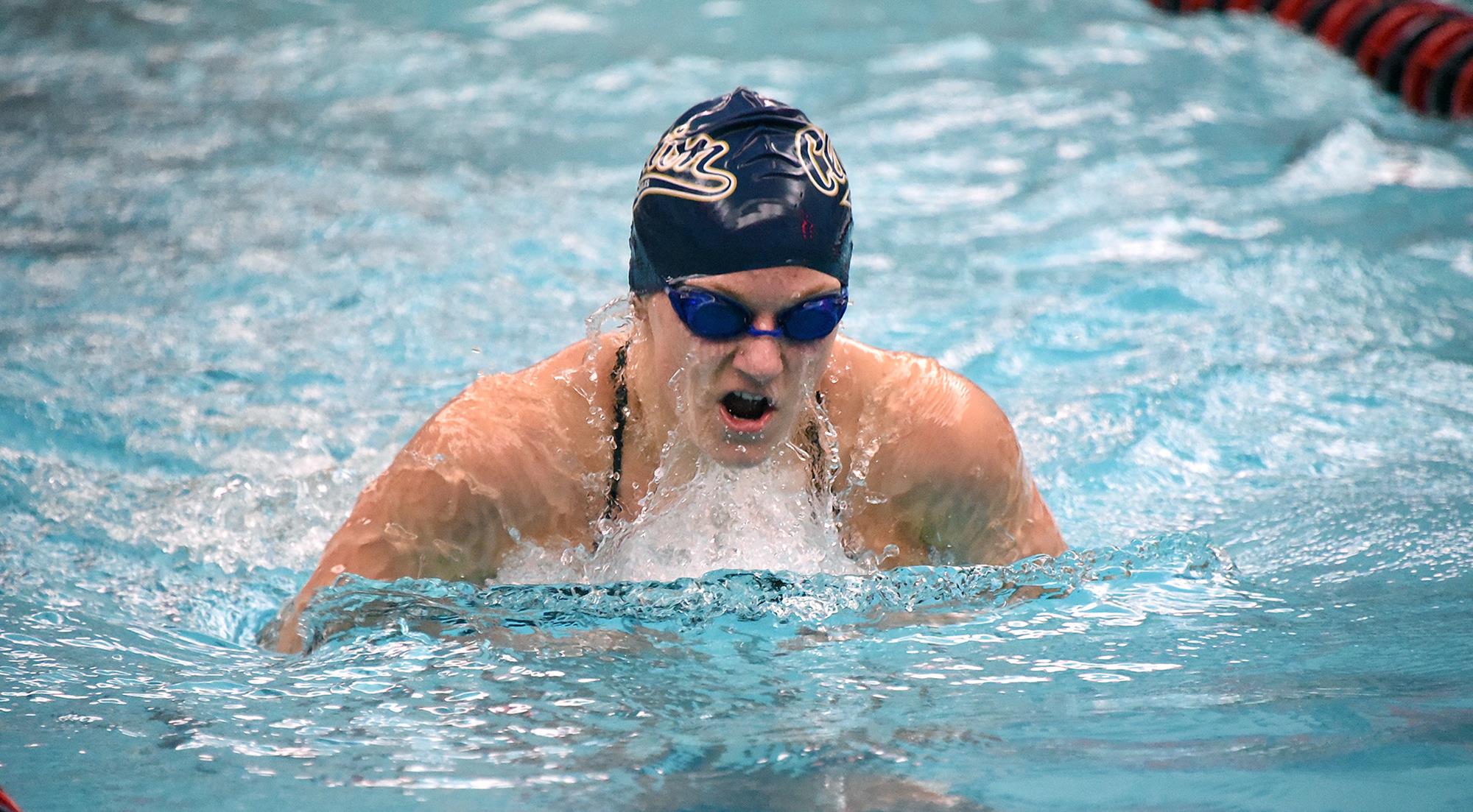 Women's Swimming in 4th Halfway through Championships - Clarion Athletics