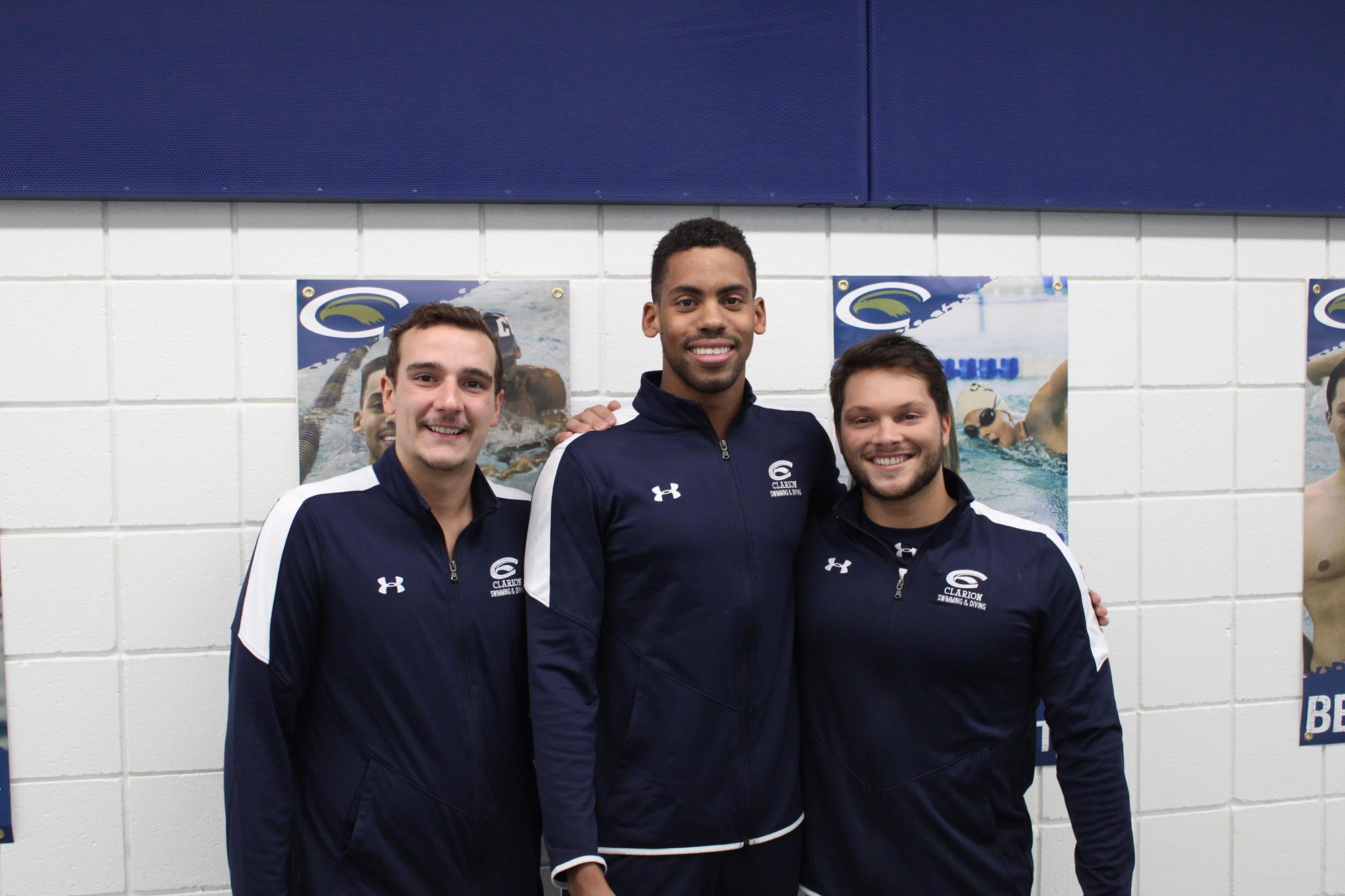 Men's Swimming and Diving Victorious on Senior Night - Clarion Athletics
