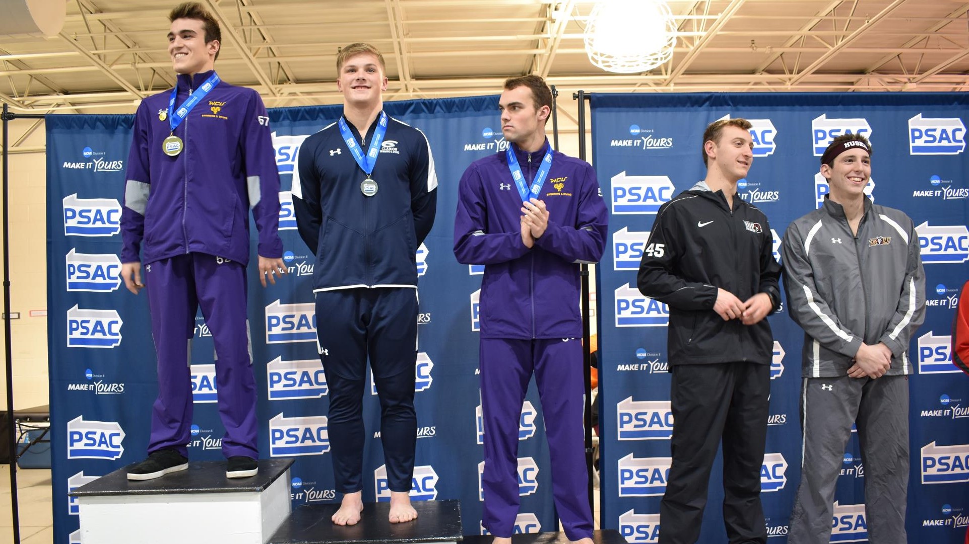 Men's Swimming Sits in Fifth After Day 2 of PSAC Championships ...