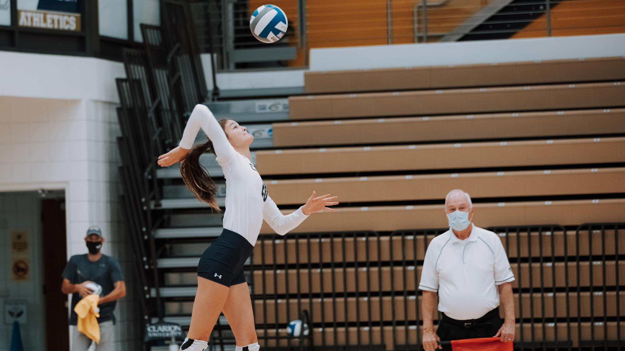 Volleyball Wins Fourth Straight, Sweeps UPJ - Clarion Athletics