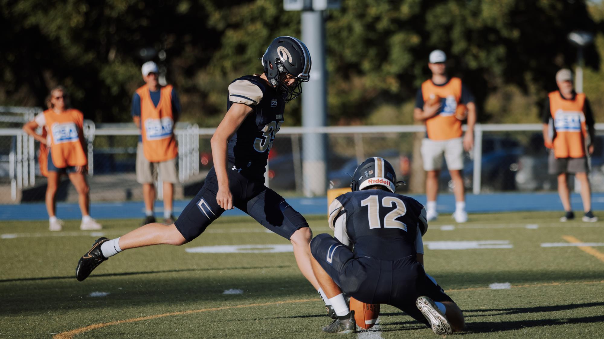 Football Runs Wild Again, but Huskies Get the Win - Clarion Athletics