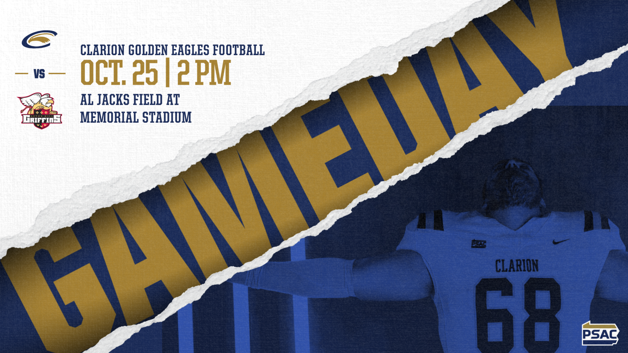 2025 Football Schedule - Clarion Athletics