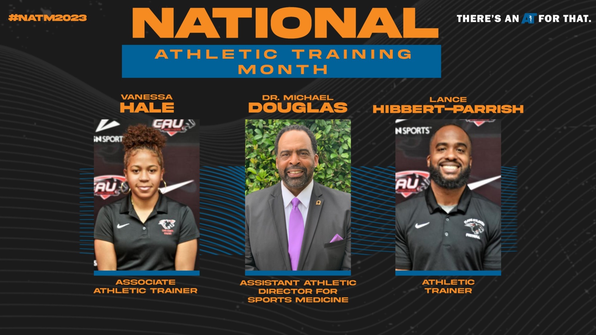 Meet the AT Staff, CAU Celebrates National Athletic Trainers Month ...