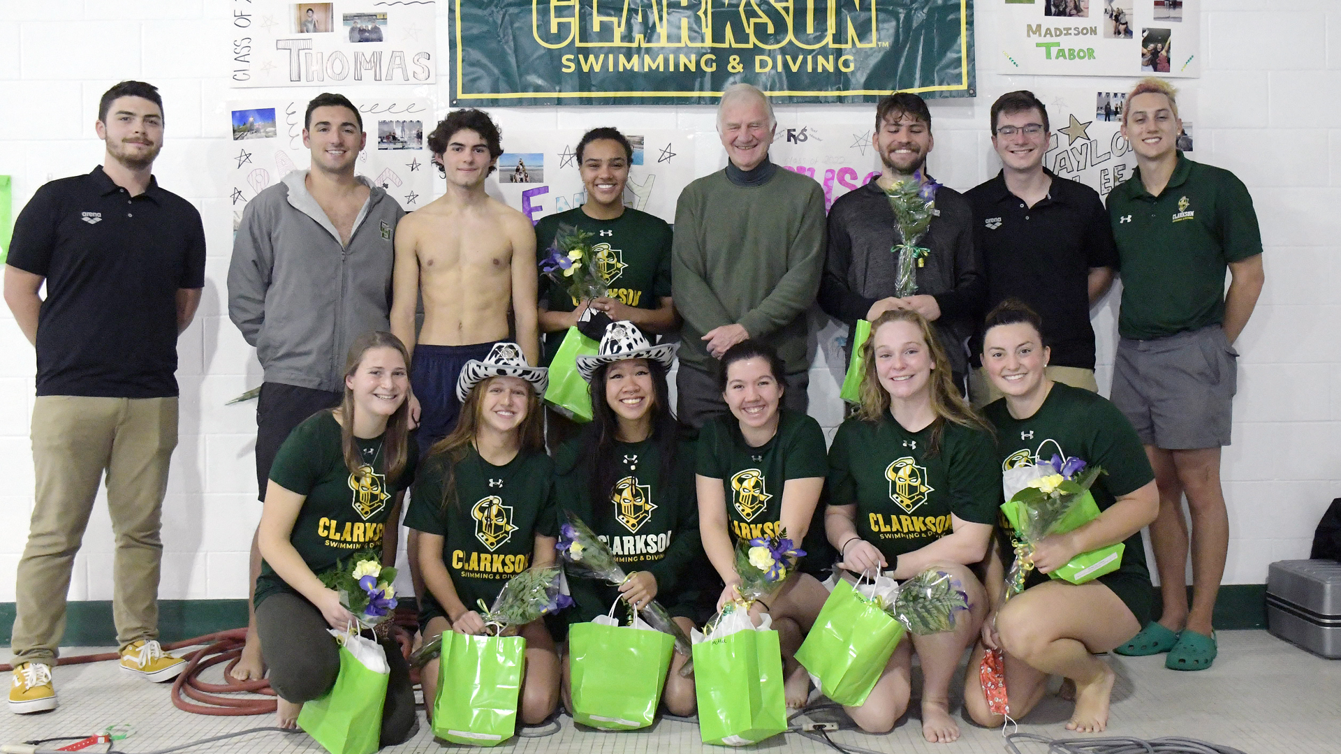 CU Swimming & Diving Celebrates Senior Day with a Sweep - Clarkson ...