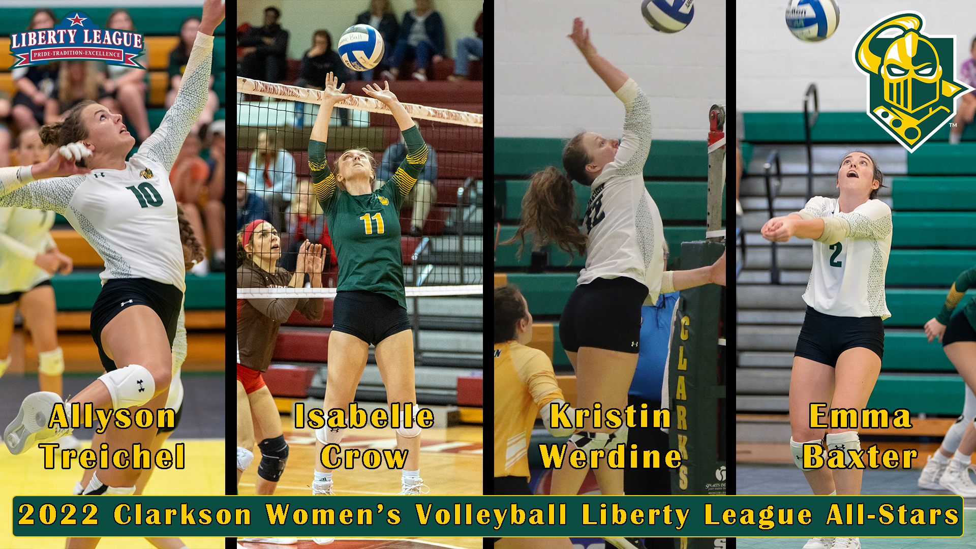 Four Knights Picked for Liberty League Volleyball All-Star Team ...