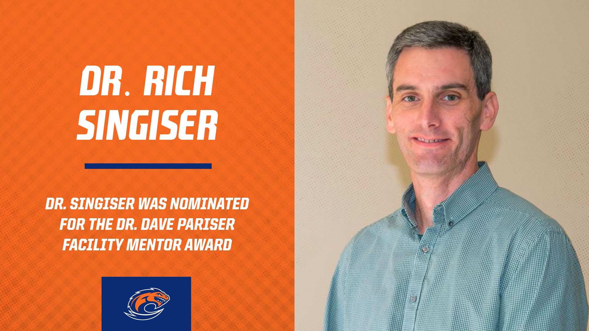 Dr. Rich Singiser Nominated for the Dr. Dave Pariser Facility Mentor ...