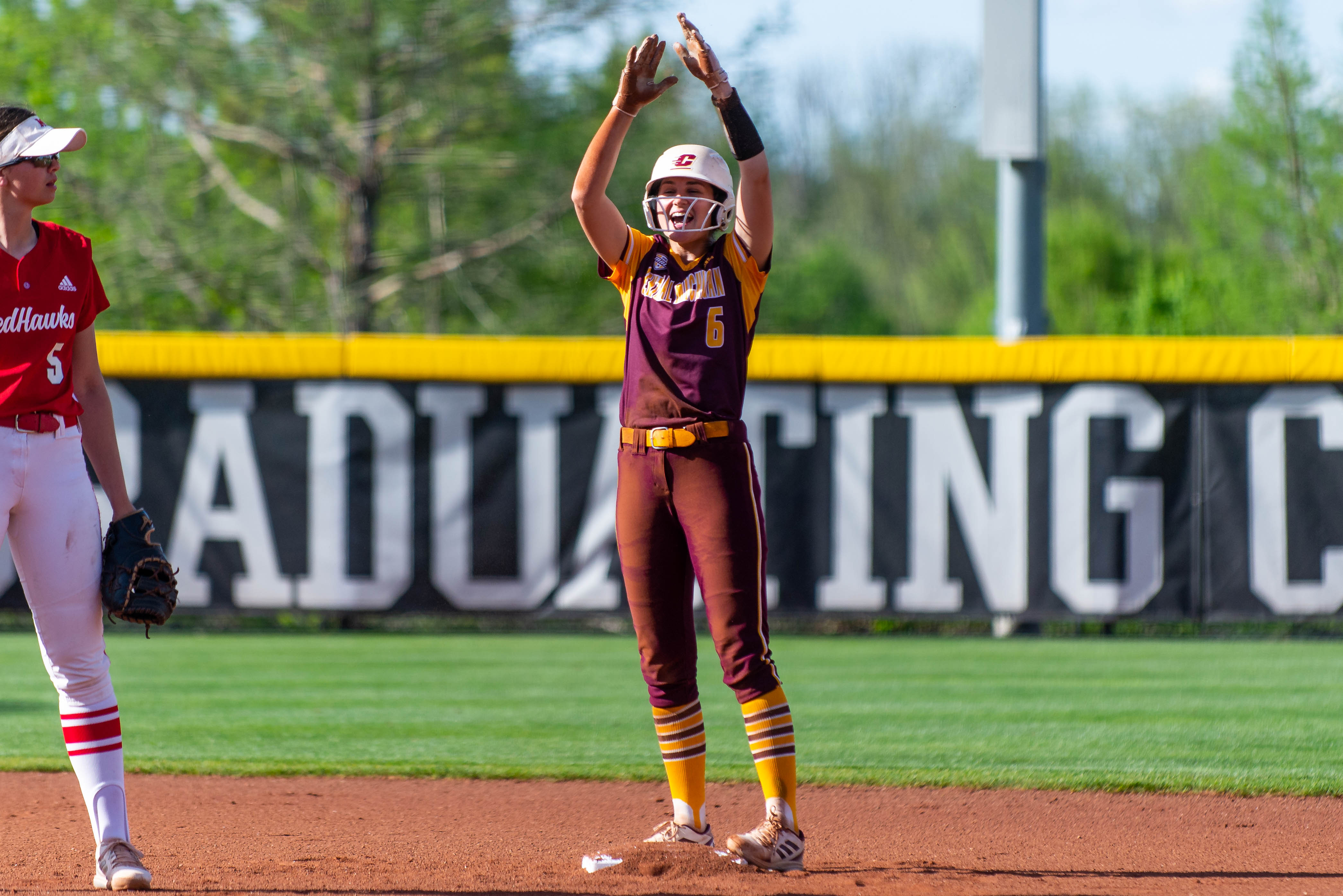Opening Day at US Bank Stadium Ends in Softball Split - Central ...