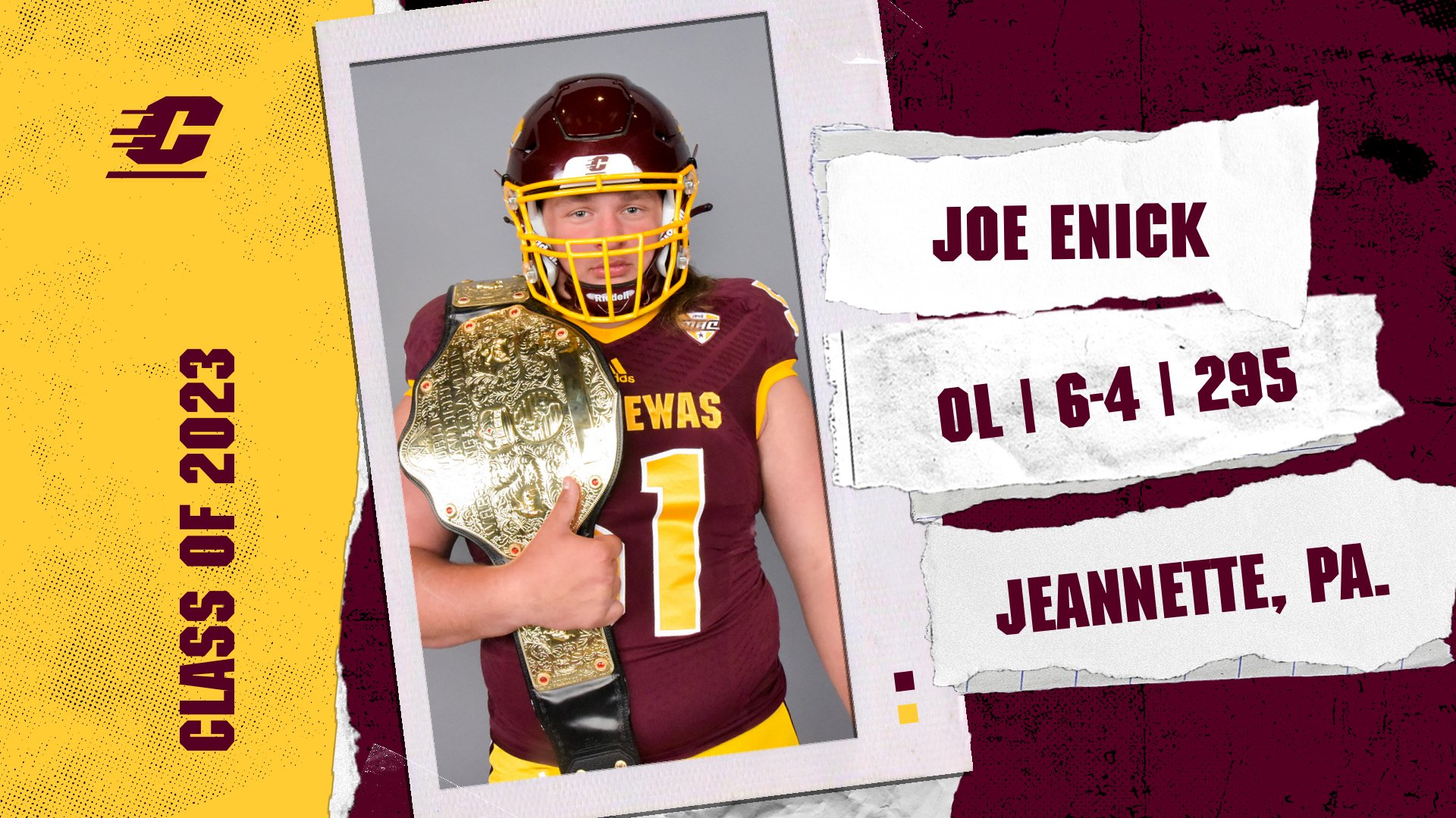 Joe Enick - Football - Central Michigan University Athletics