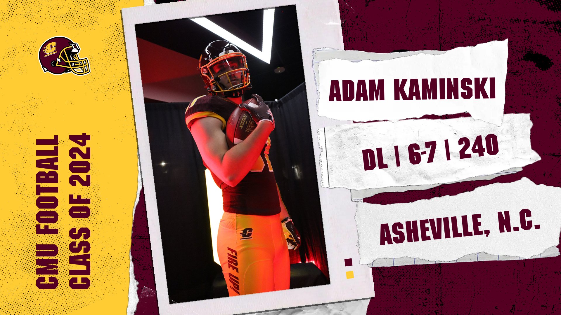 Adam Kaminski - Football - Central Michigan University Athletics
