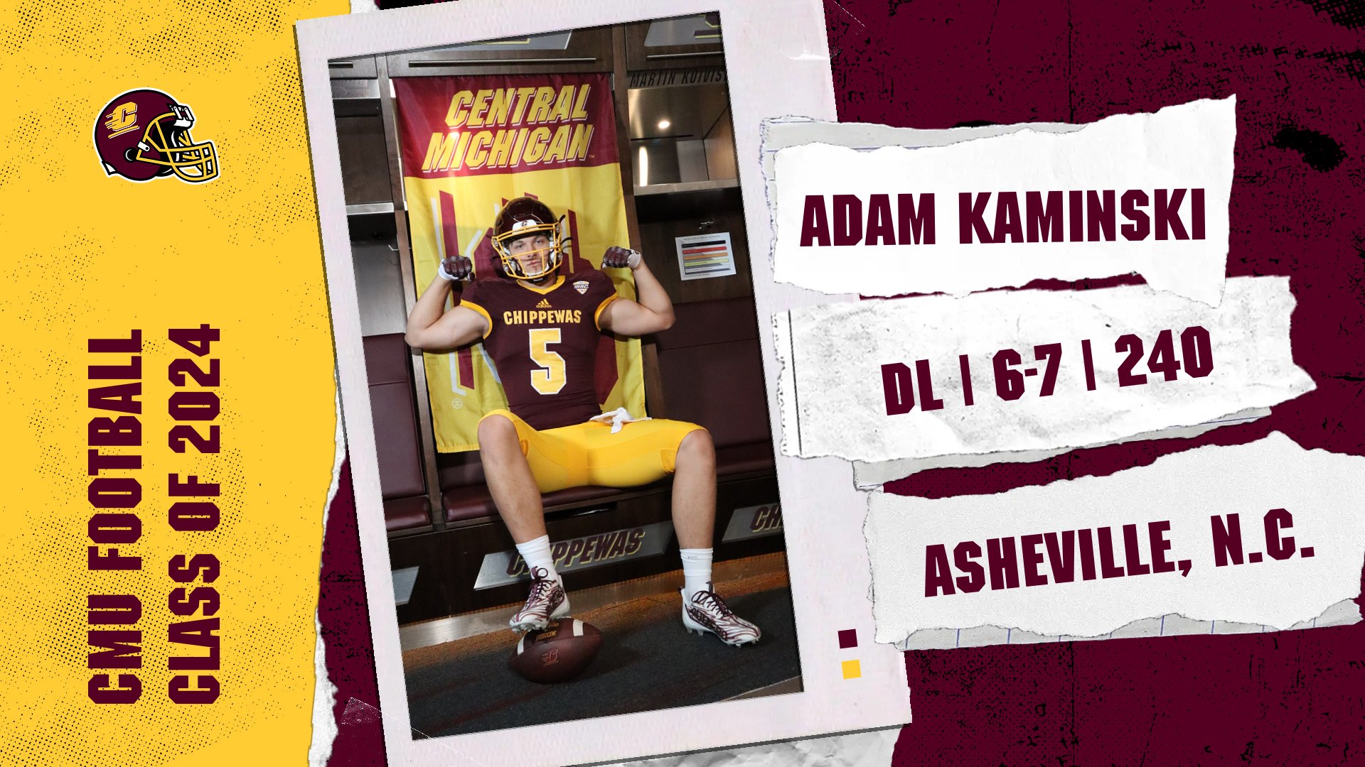 Adam Kaminski - Football - Central Michigan University Athletics