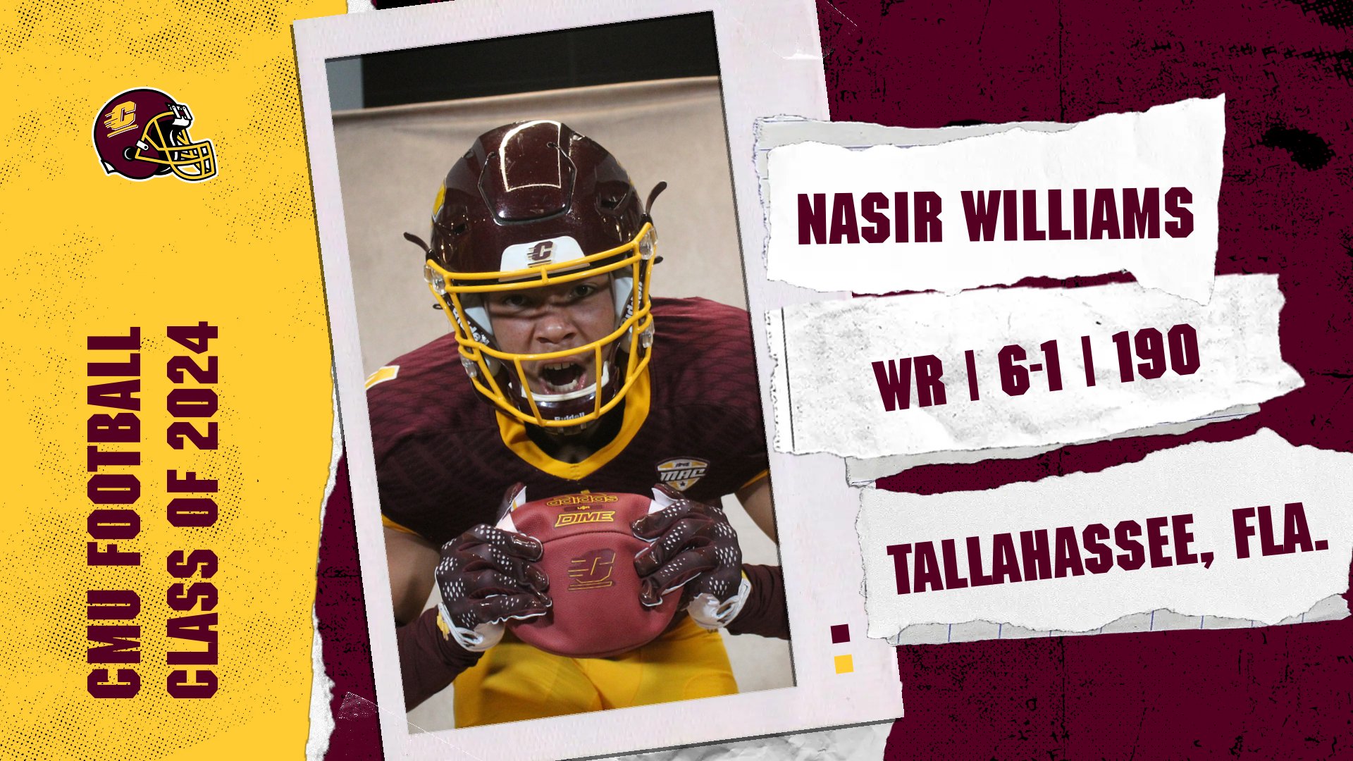 Nasir Williams - Football - Central Michigan University Athletics