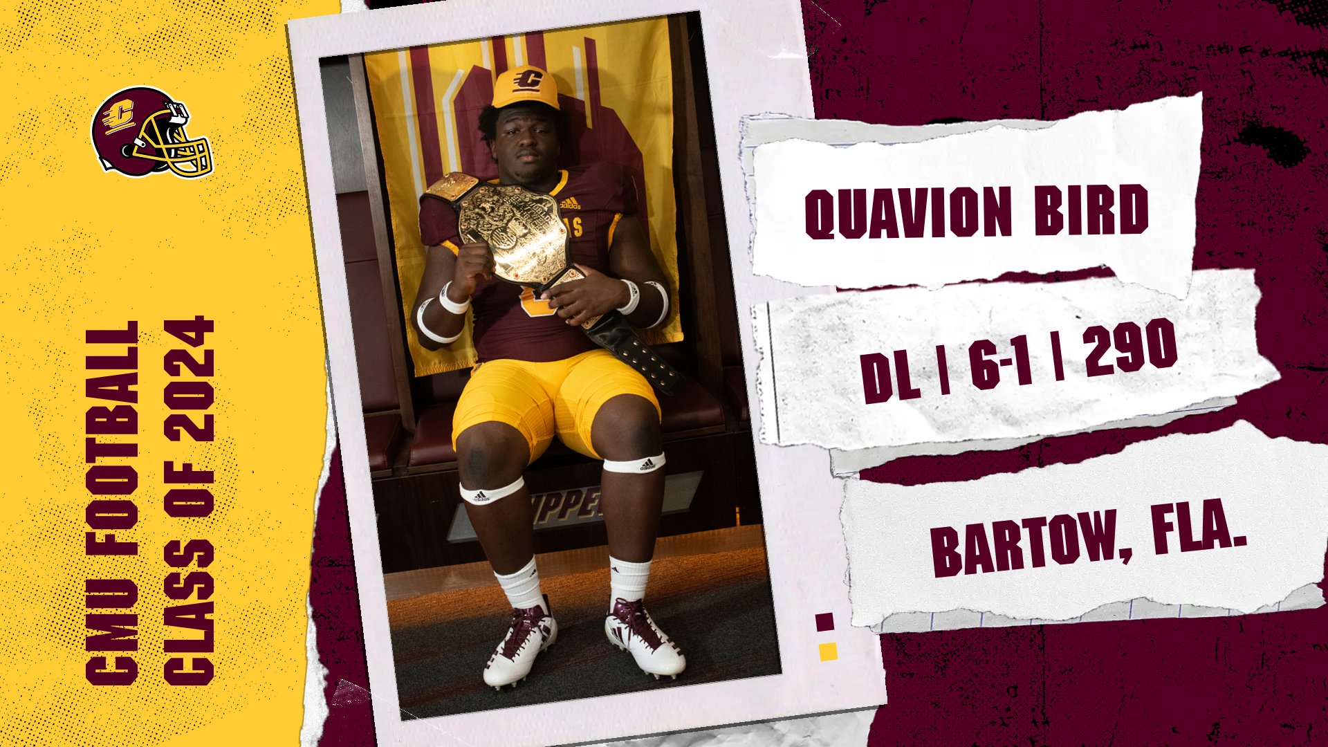 Quavion Bird - Football - Central Michigan University Athletics