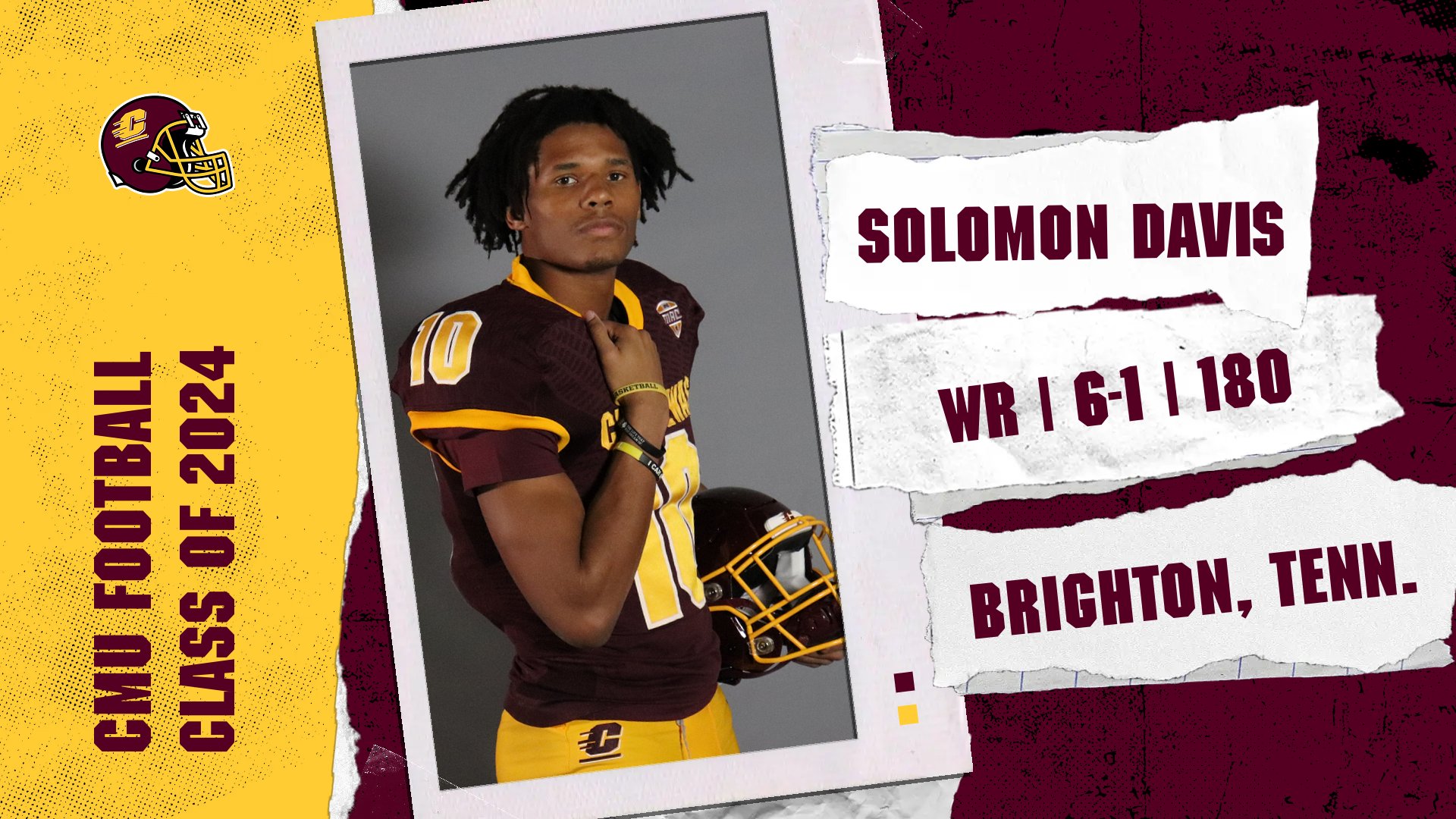 Solomon Davis - Football - Central Michigan University Athletics