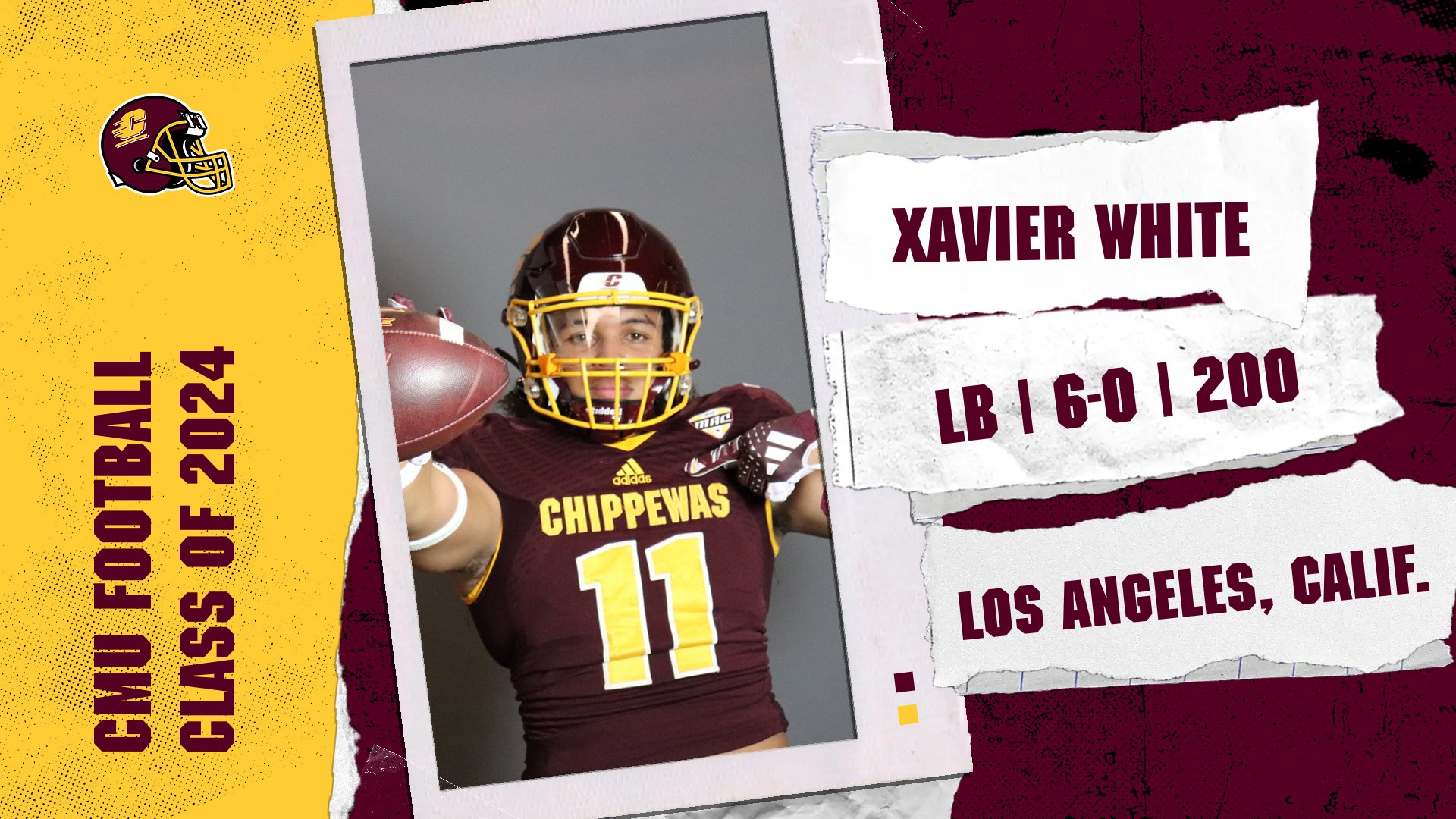 Xavier White - Football - Central Michigan University Athletics