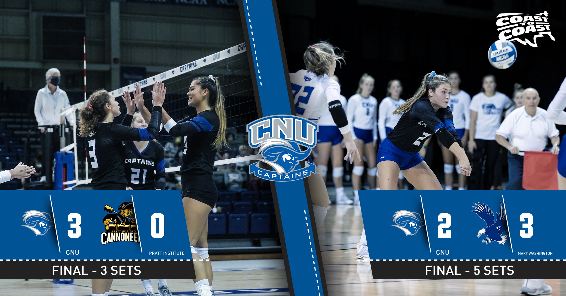 Captains Volleyball Wins Quarterfinal, Falls in Semifinal of Coast-to ...