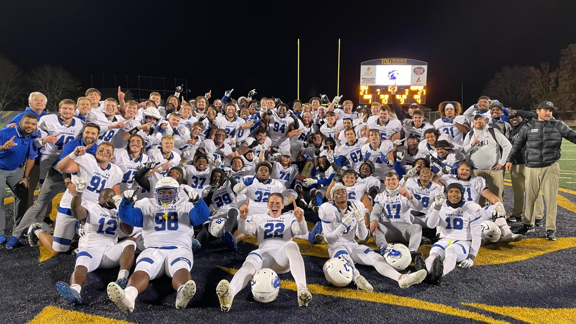 NJAC CHAMPIONS! Captains Use Late Touchdown to Edge TCNJ, 27-21, to ...