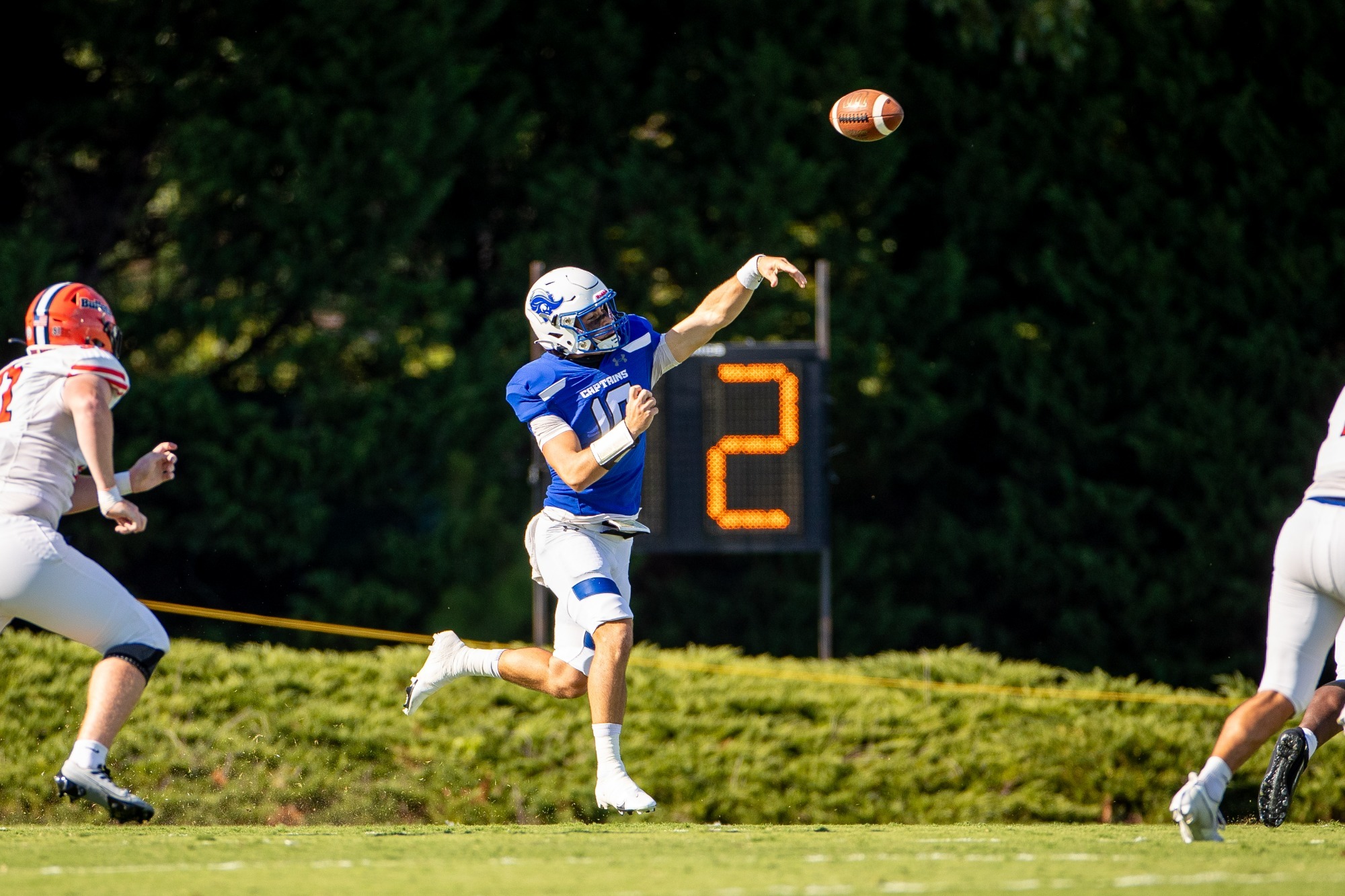 Connor Barry Shines in First Start, Leading Captains to 49-17 Victory ...