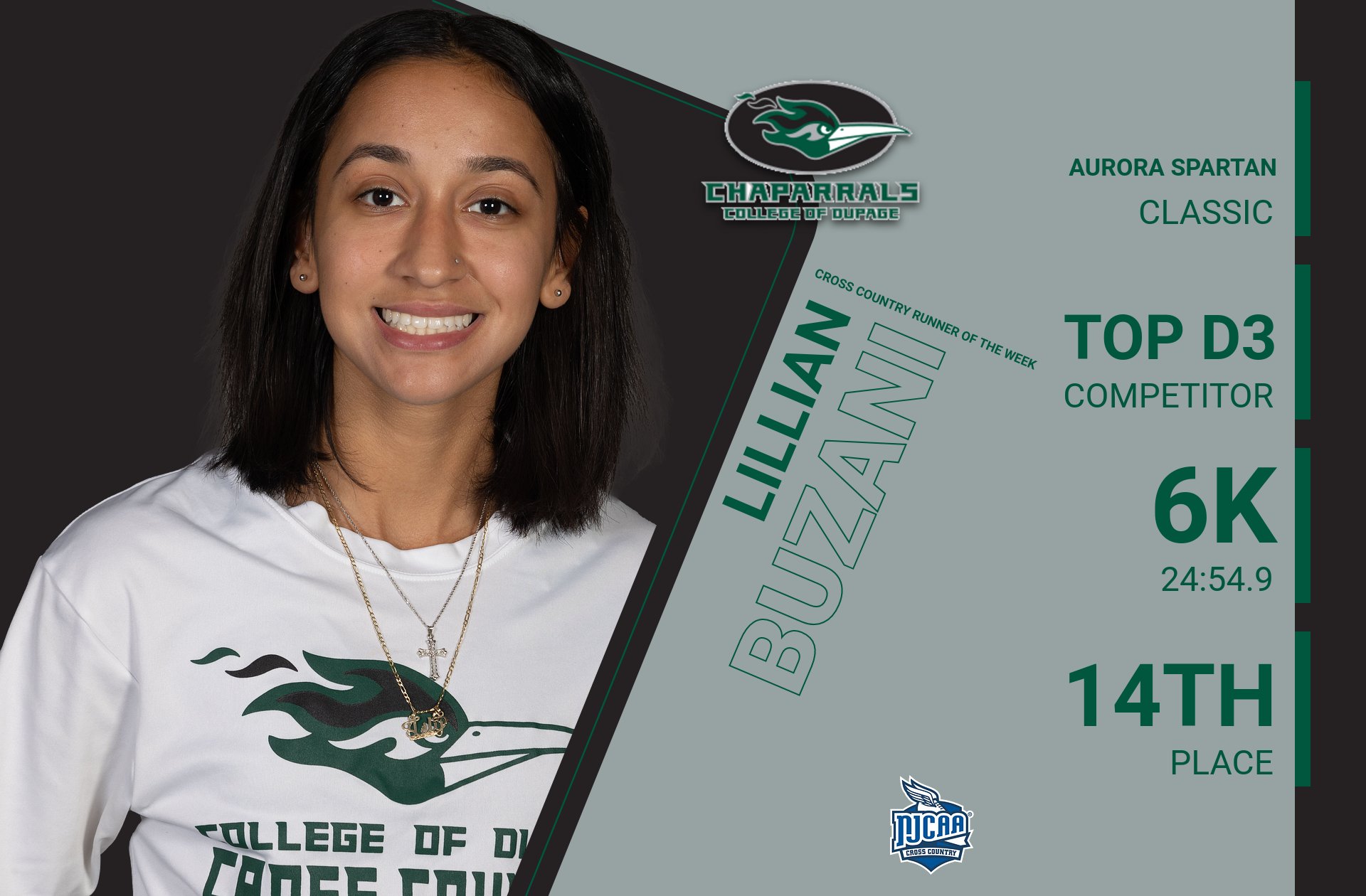 NJCAA honors Buzani - College of DuPage