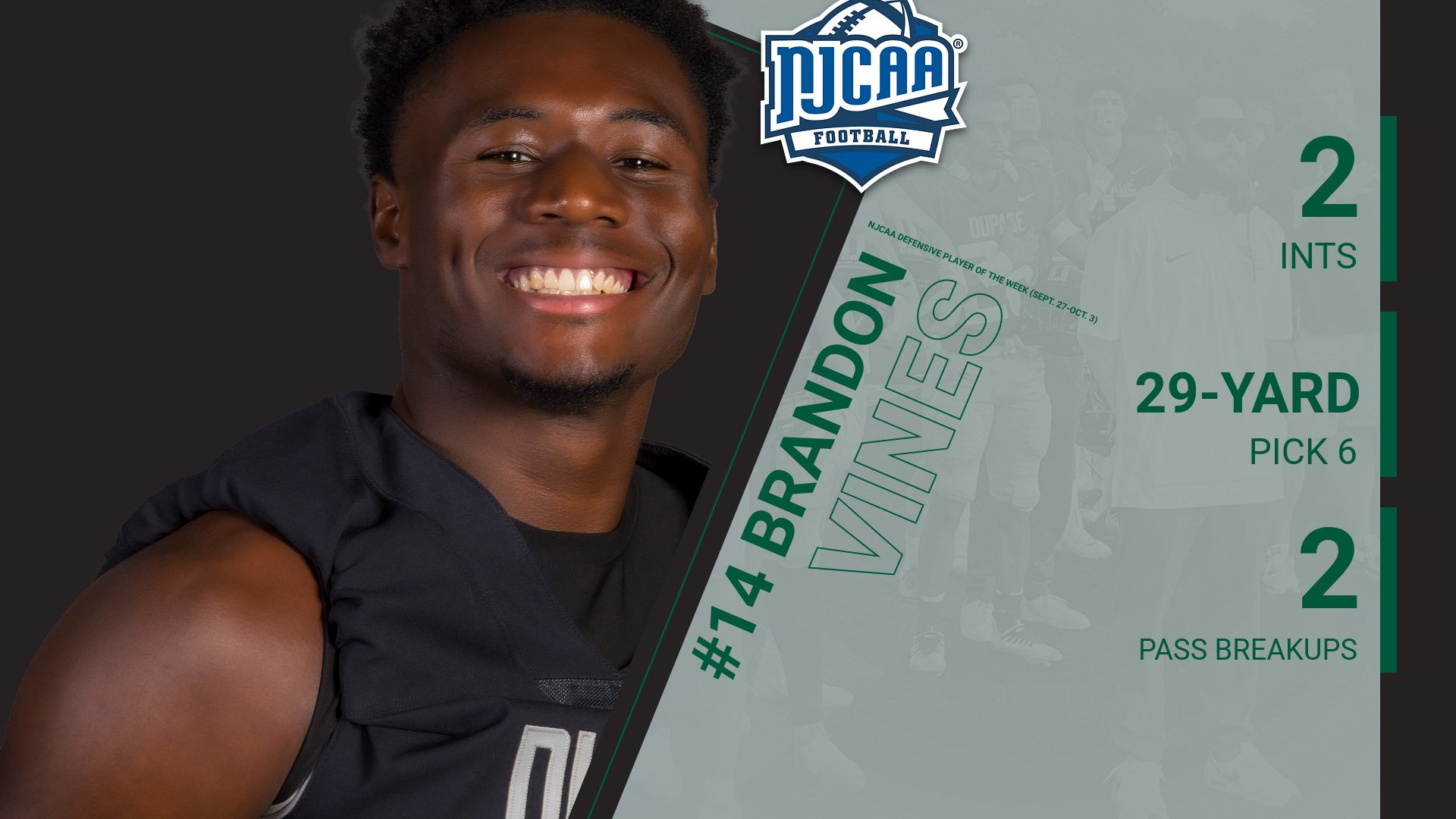 NJCAA honors Vines - College of DuPage