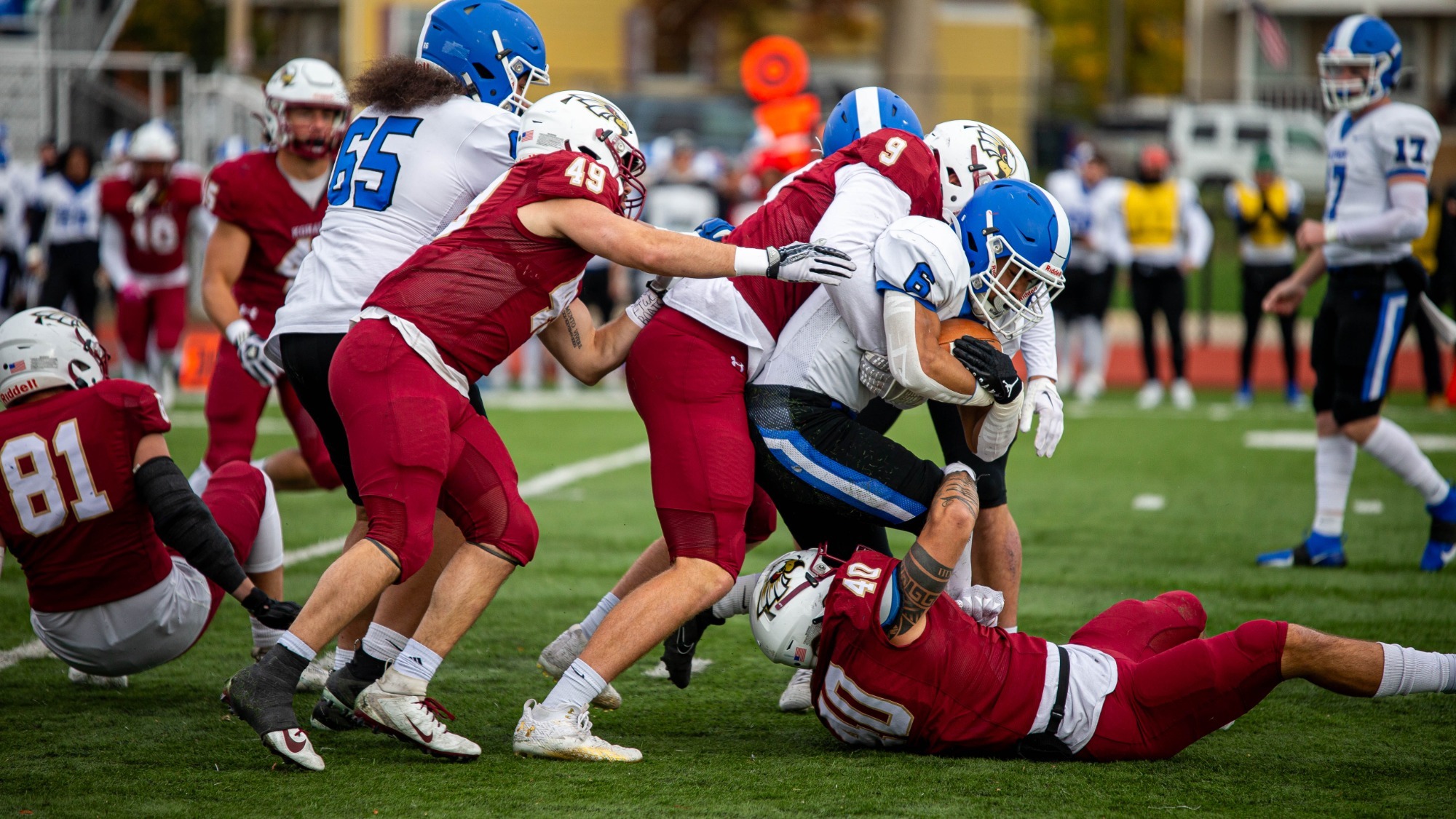 Historic defensive effort leads Football to 64-2 victory over Luther ...