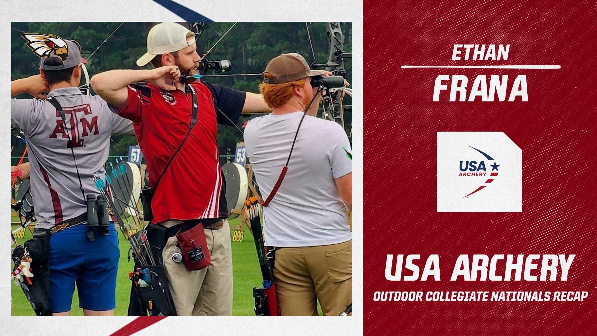 Roy & Frana Shine at ISAA Pro-Am for Archery - Coe College