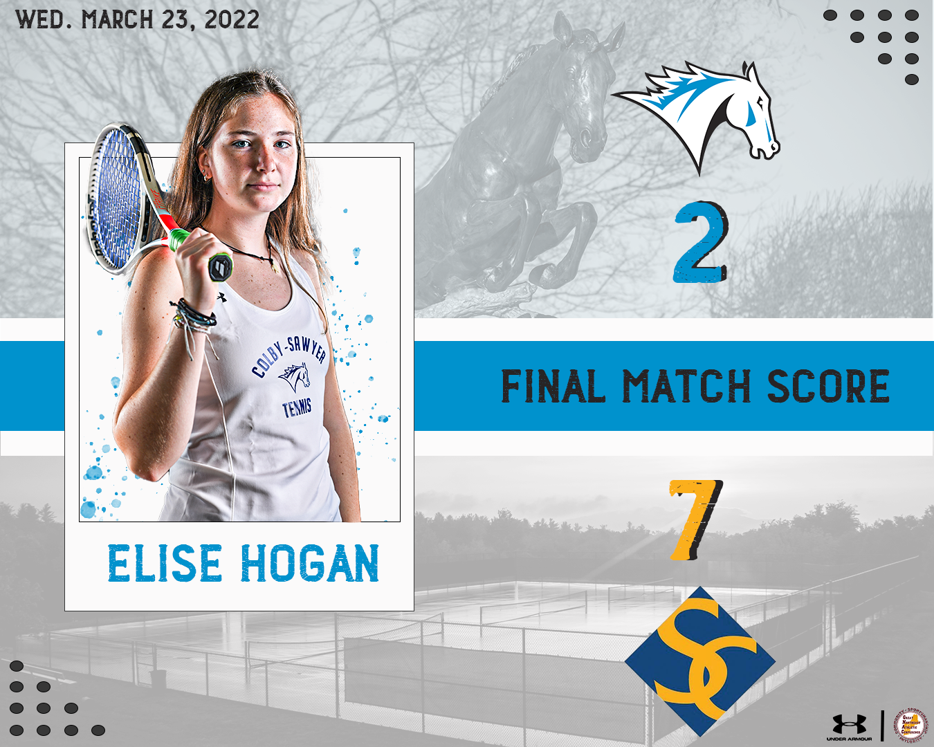 First-Year Elise Hogan Comes Out with Two Wins in Loss to Smith College ...