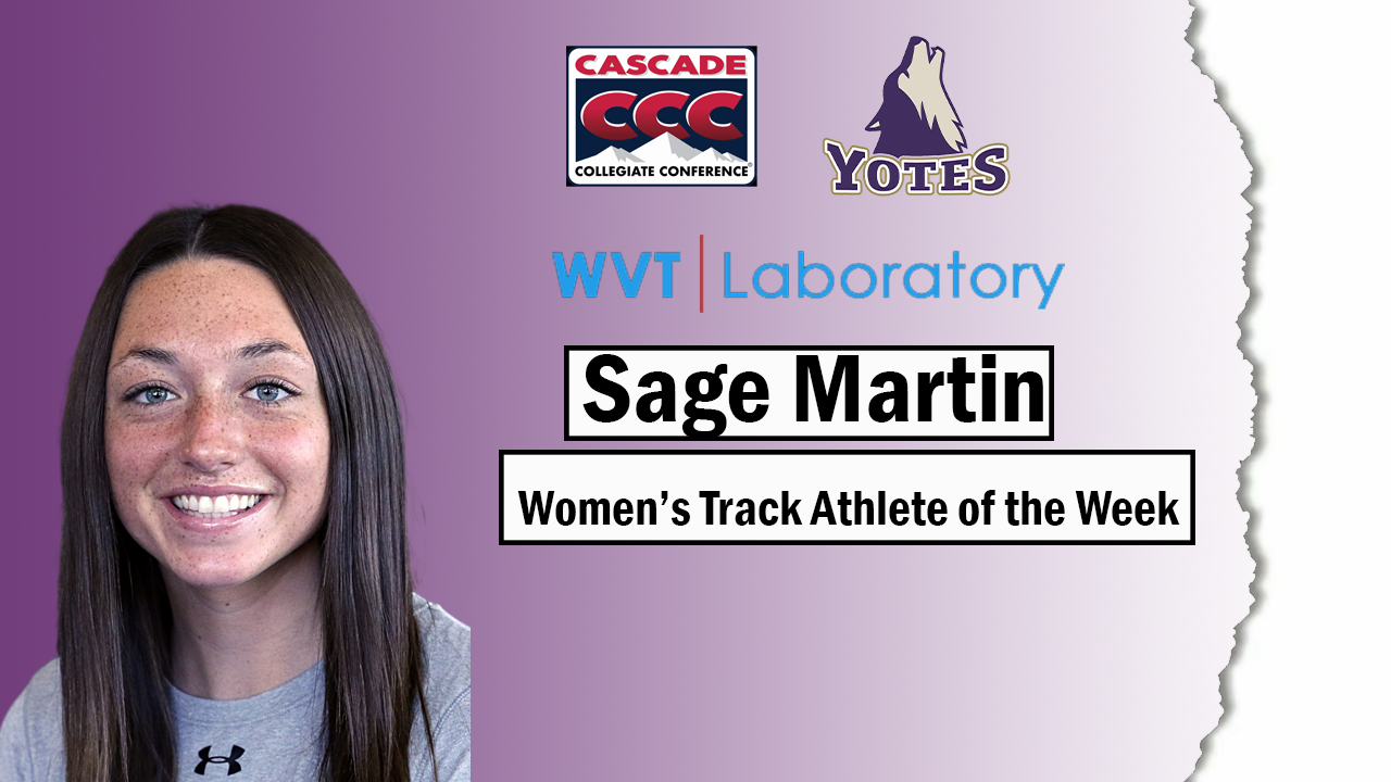 Sage Martin Named CCC / WVT Laboratory Women's Track Athlete of the ...