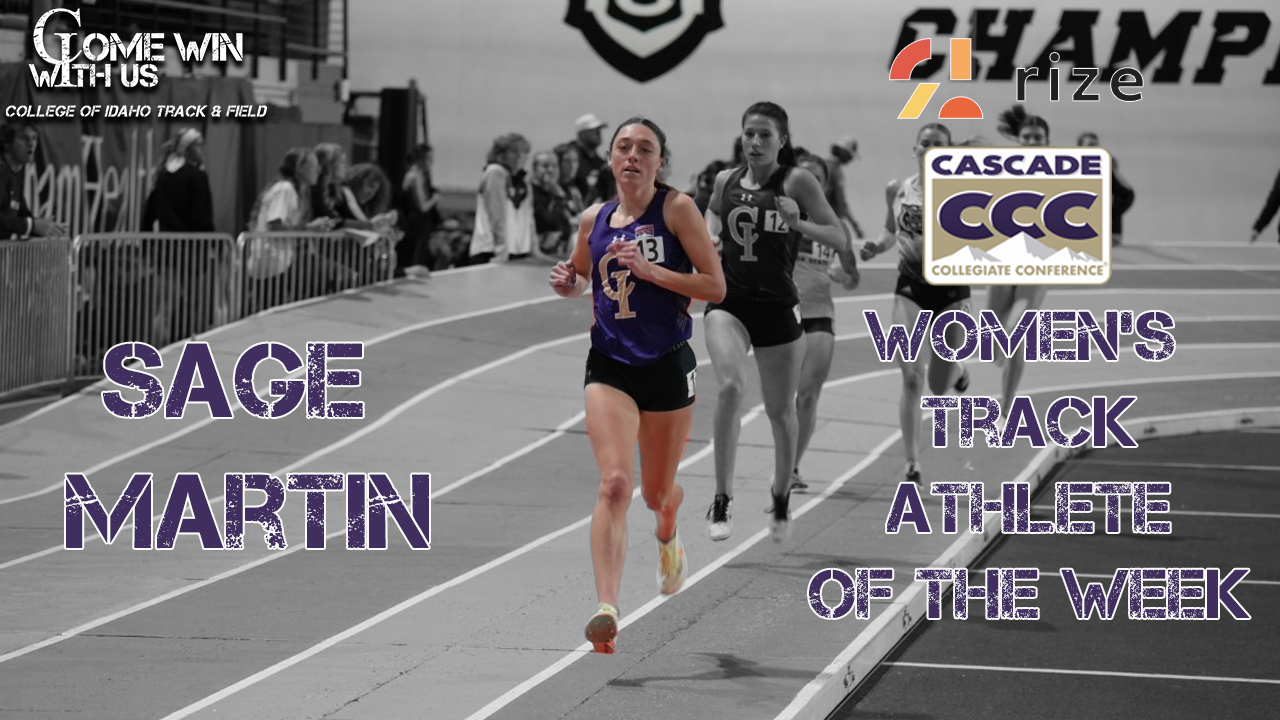 Sage Martin Named CCC / Rize Laboratory Women's Track Athlete of the ...