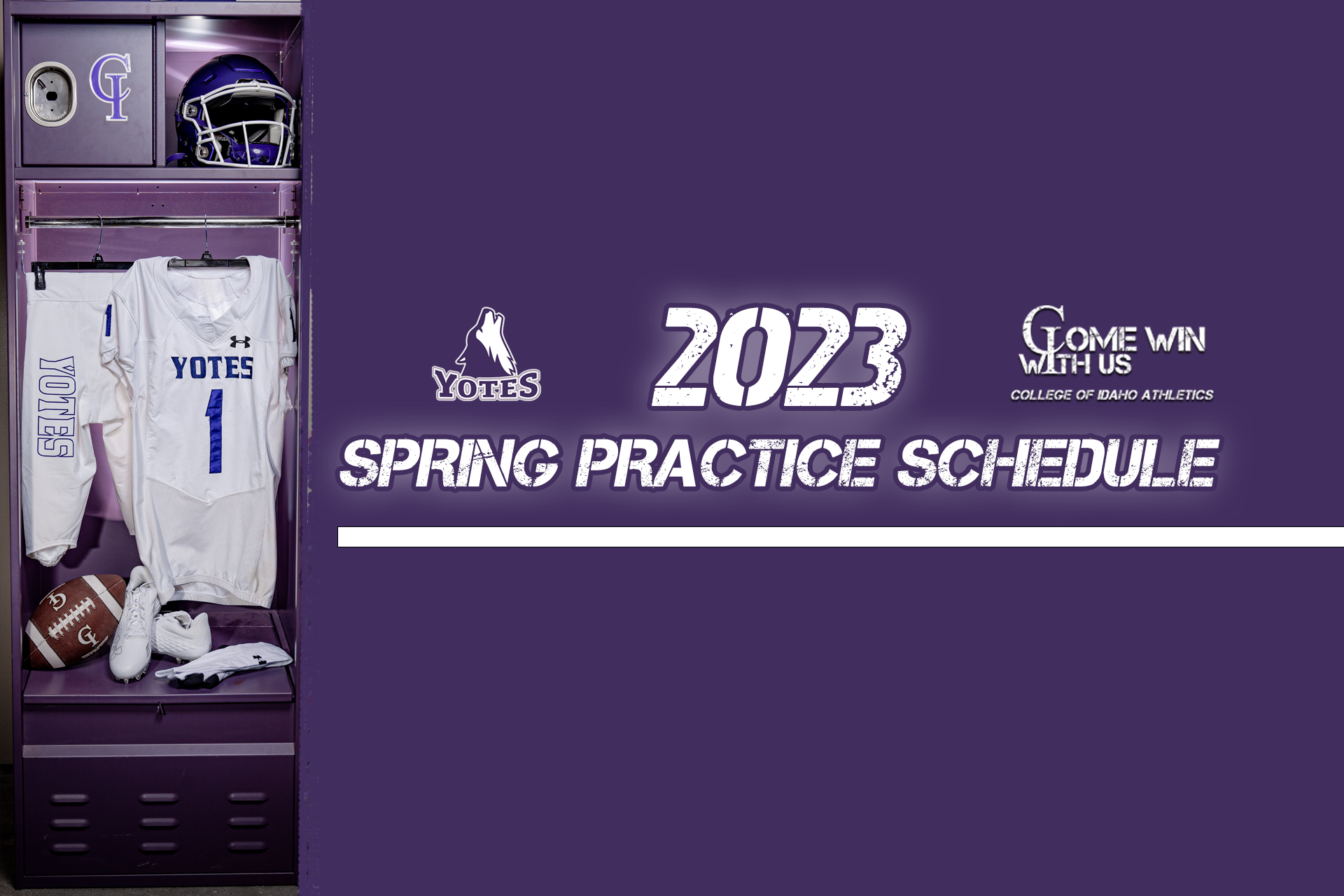 Tentative 2023 Spring Practice Schedule - College of Idaho Athletics