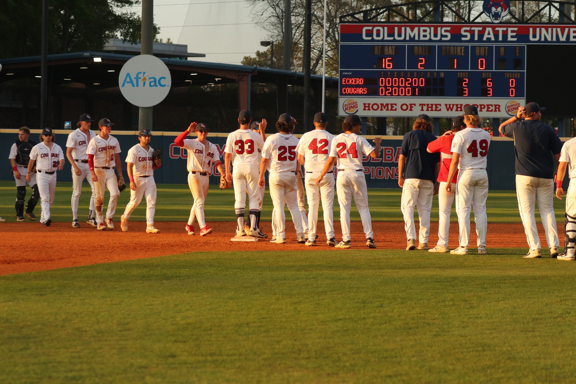 Cougars sweep three game series with the Tritons - Columbus State ...
