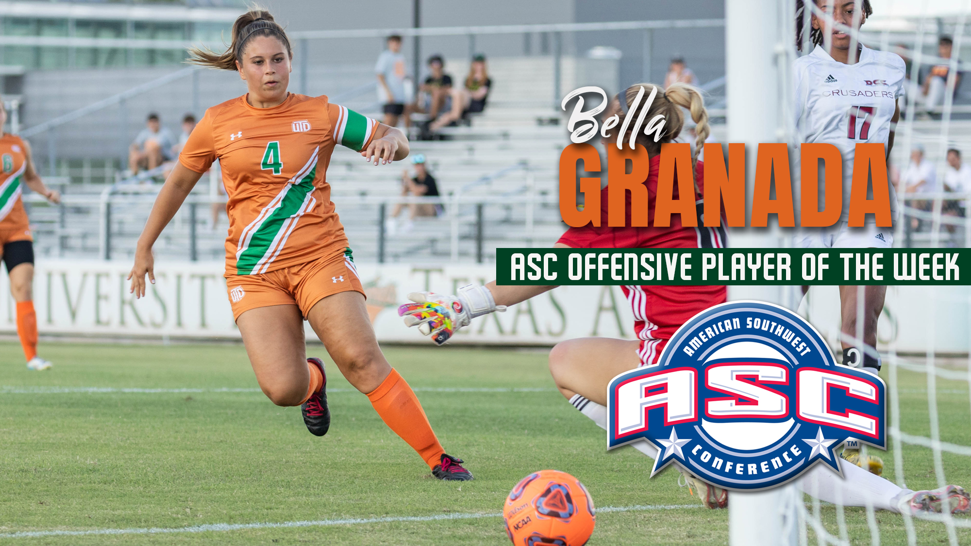 Granada Named ASC Offensive Player of the Week - University of Texas at ...